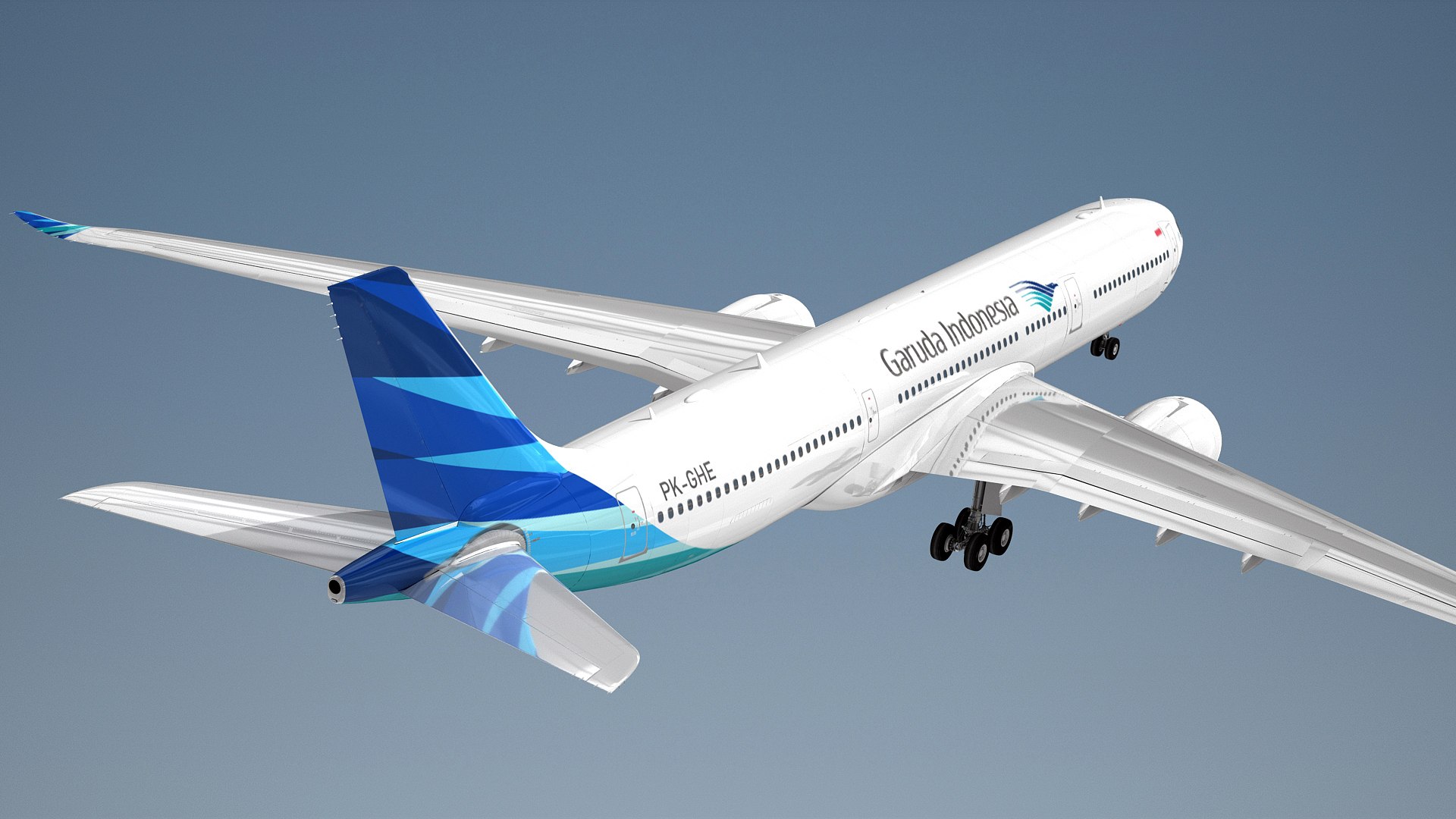 3D Airbus A330neo Garuda Indonesia - TurboSquid 1961808