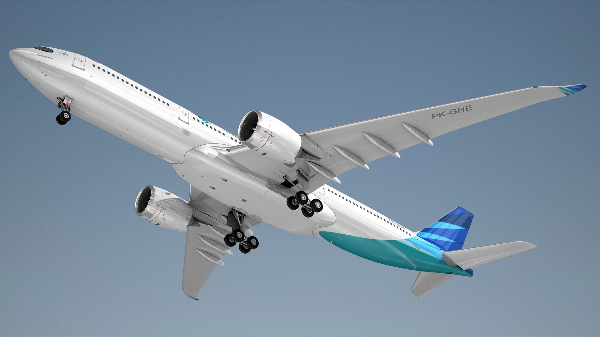 3D Airbus A330neo Garuda Indonesia - TurboSquid 1961808