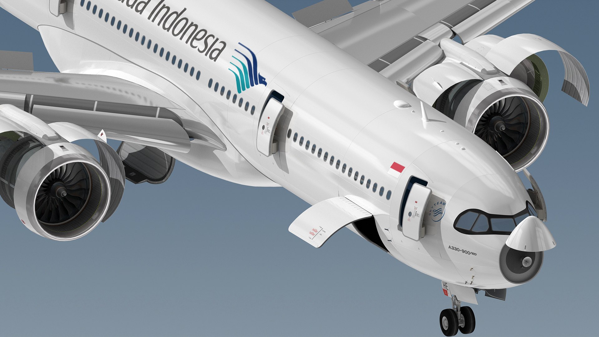 3D Airbus A330neo Garuda Indonesia - TurboSquid 1961808