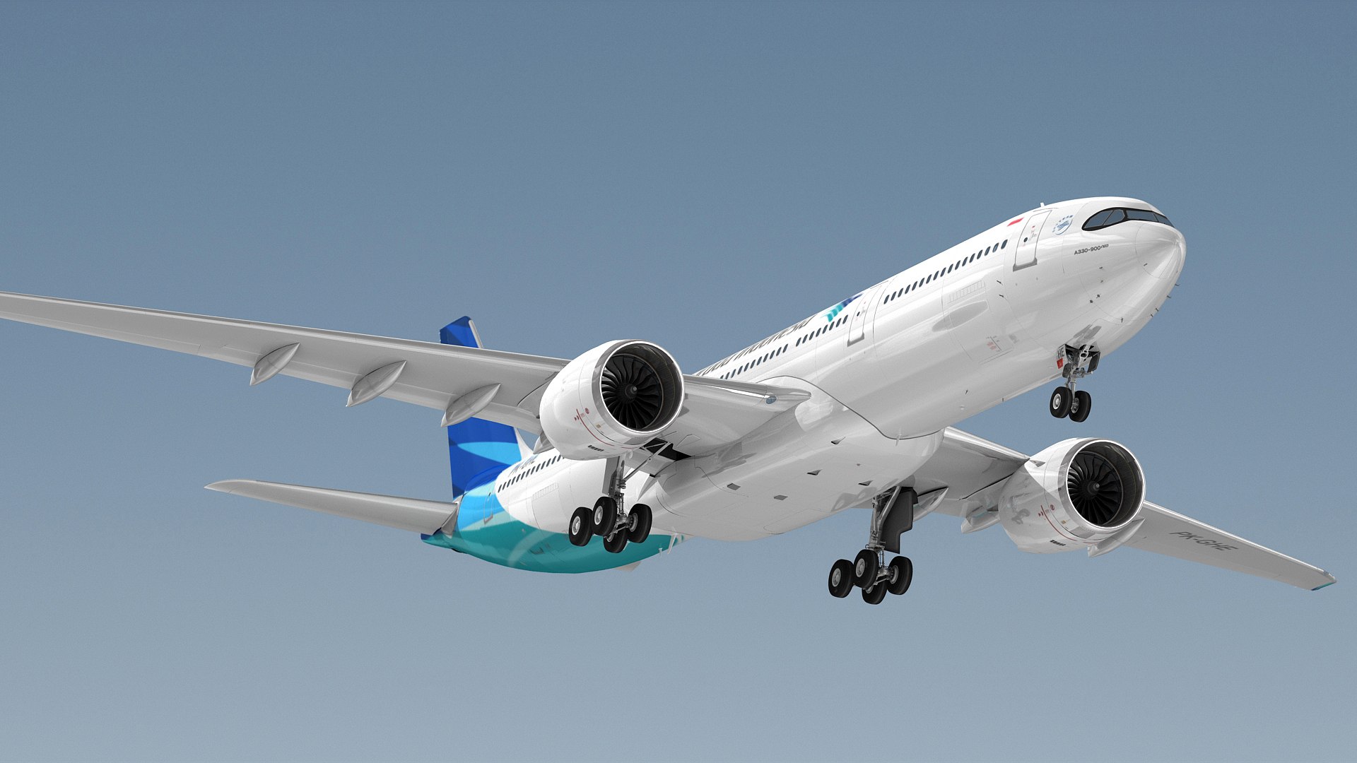 3D Airbus A330neo Garuda Indonesia - TurboSquid 1961808