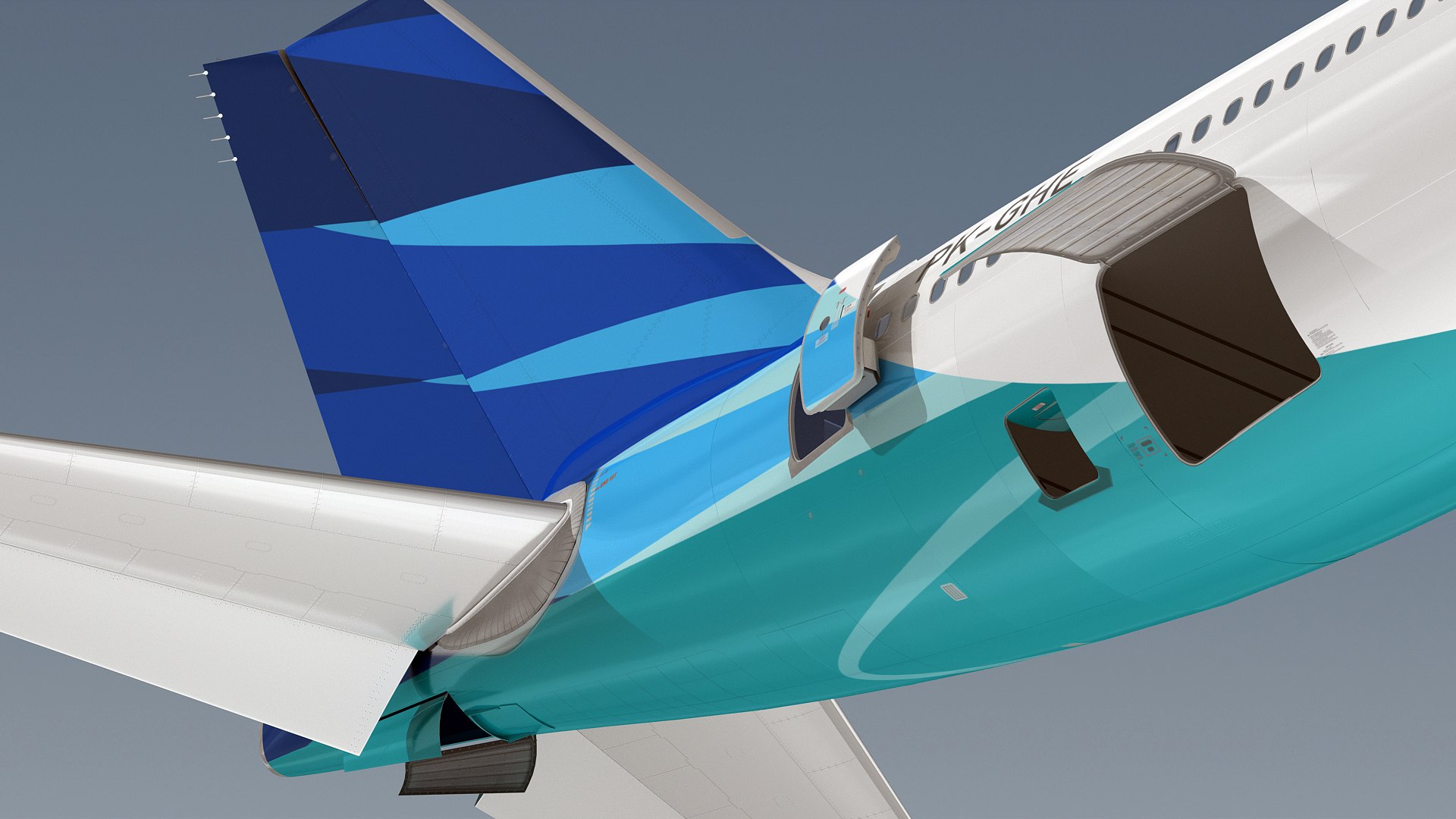 3D Airbus A330neo Garuda Indonesia - TurboSquid 1961808