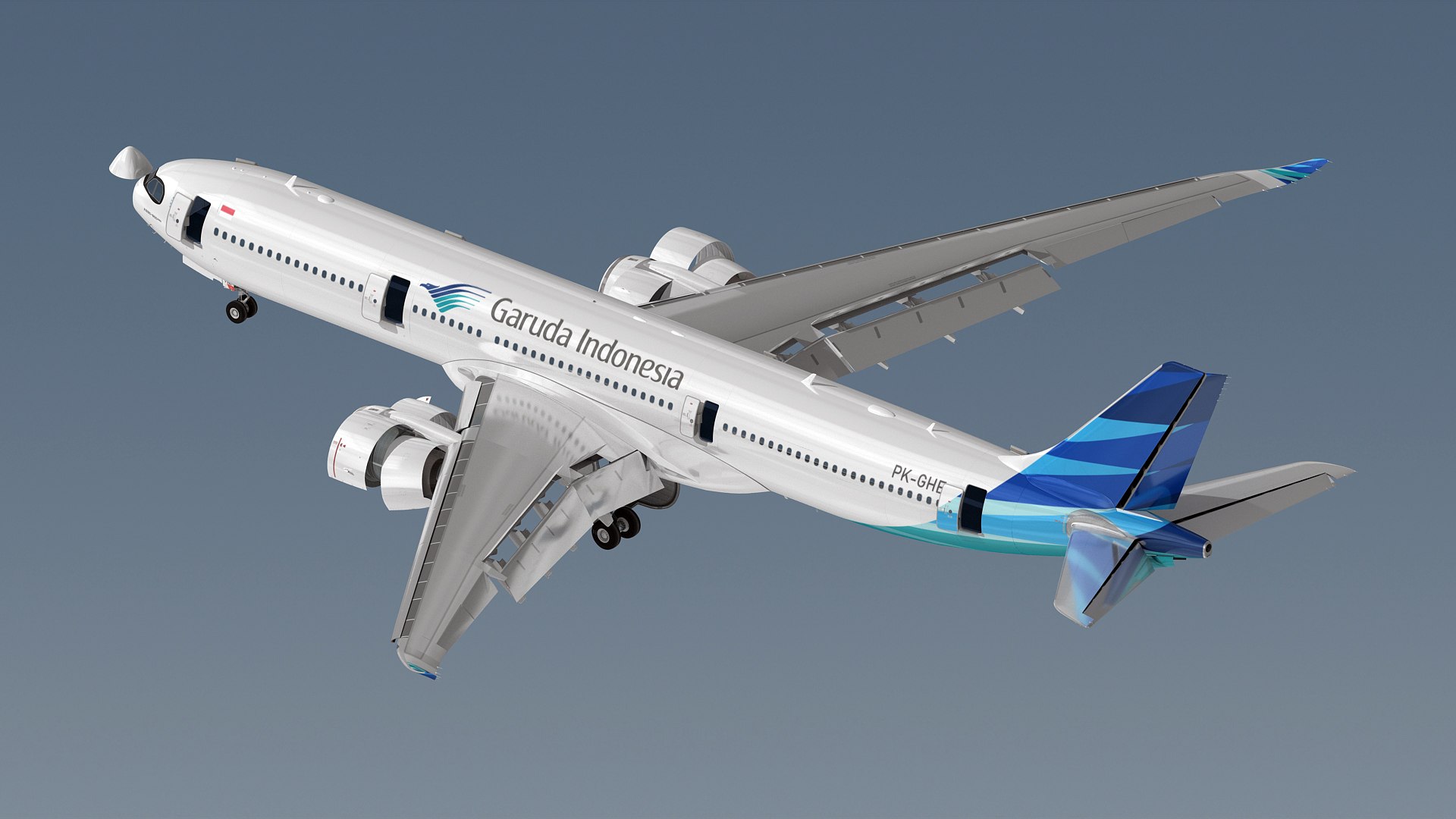 3D Airbus A330neo Garuda Indonesia - TurboSquid 1961808
