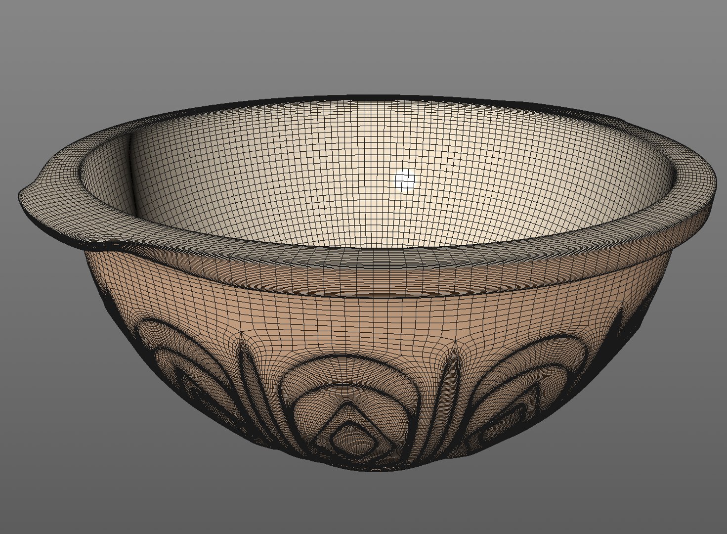 ceramic mixing bowl 3d c4d