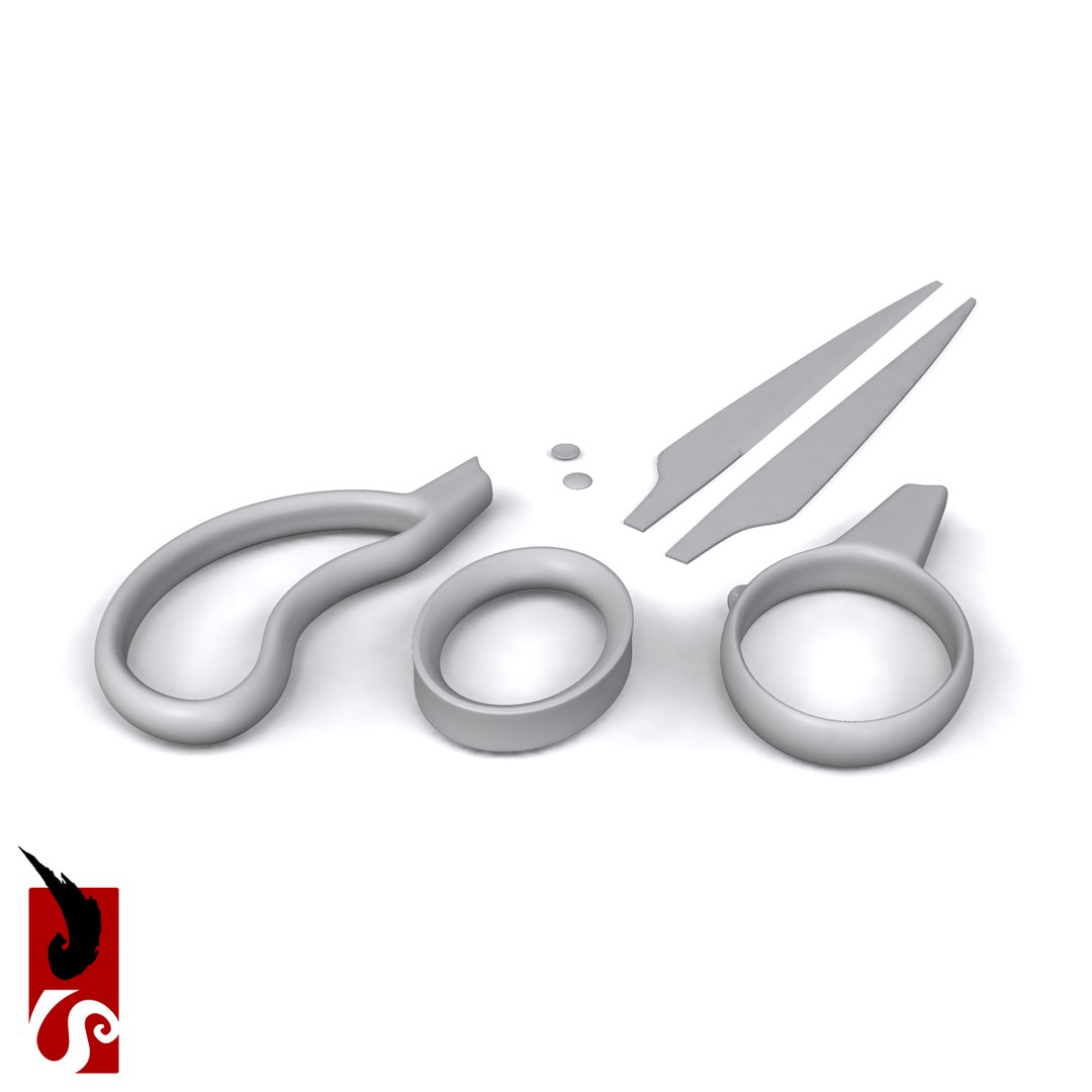 3dsmax Scissors Realistic
