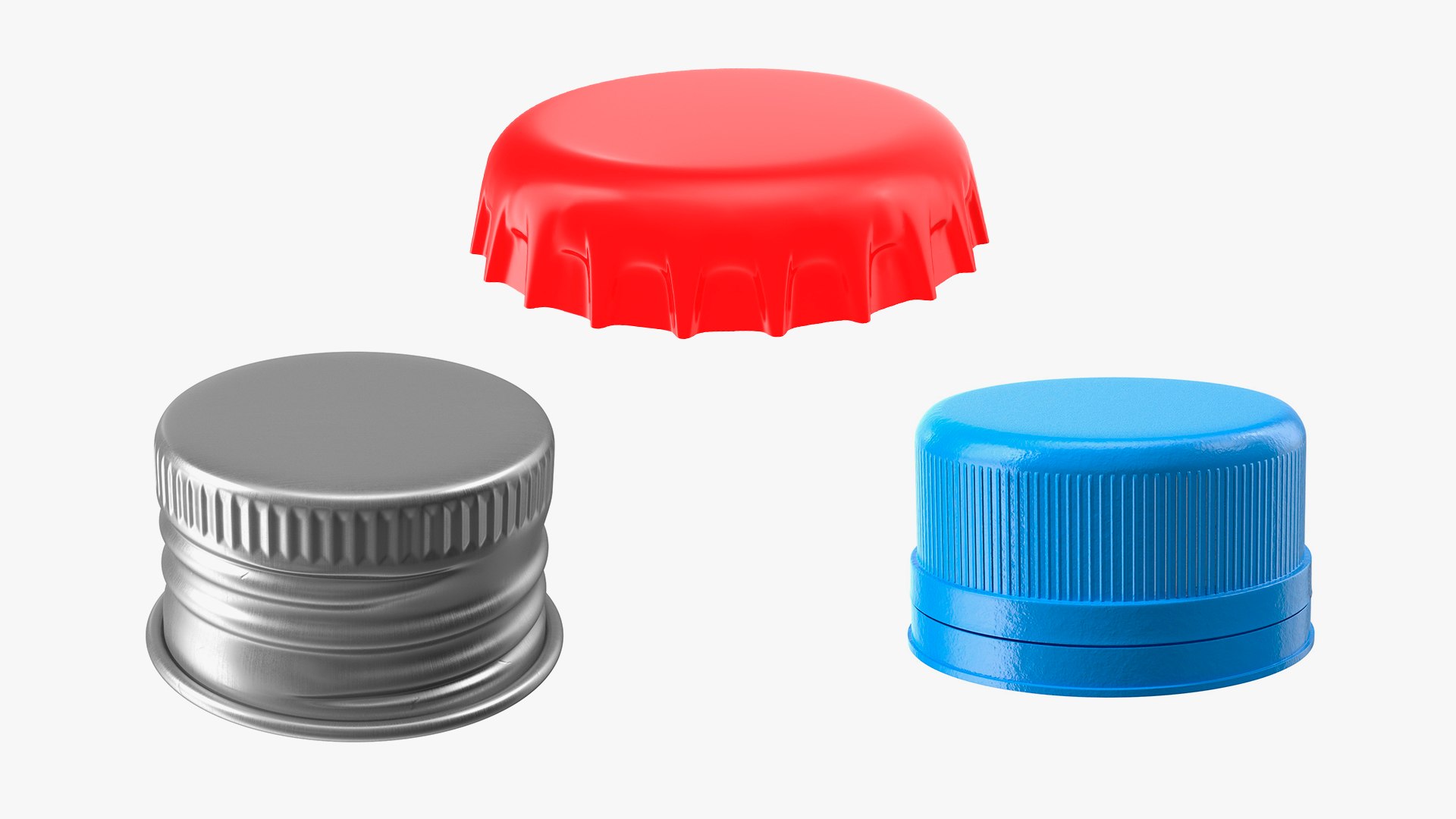 Bottle Caps Collection 3 3D Model - TurboSquid 2191993