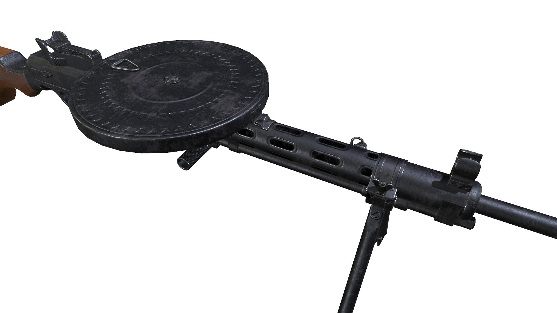 Degtyaryov Machine Gun DP-27 3D Model - TurboSquid 1937238