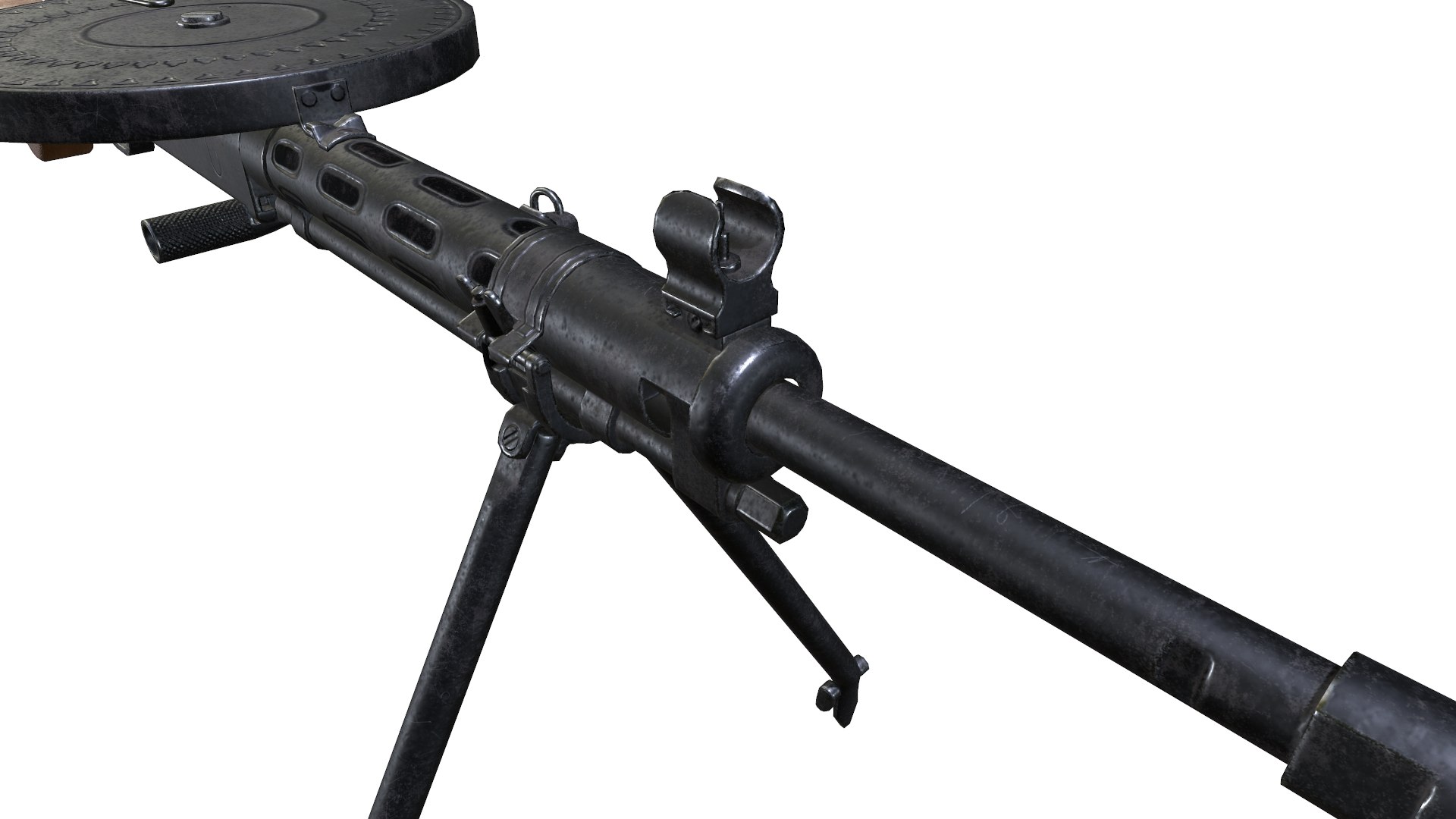 Degtyaryov Machine Gun DP-27 3D Model - TurboSquid 1937238