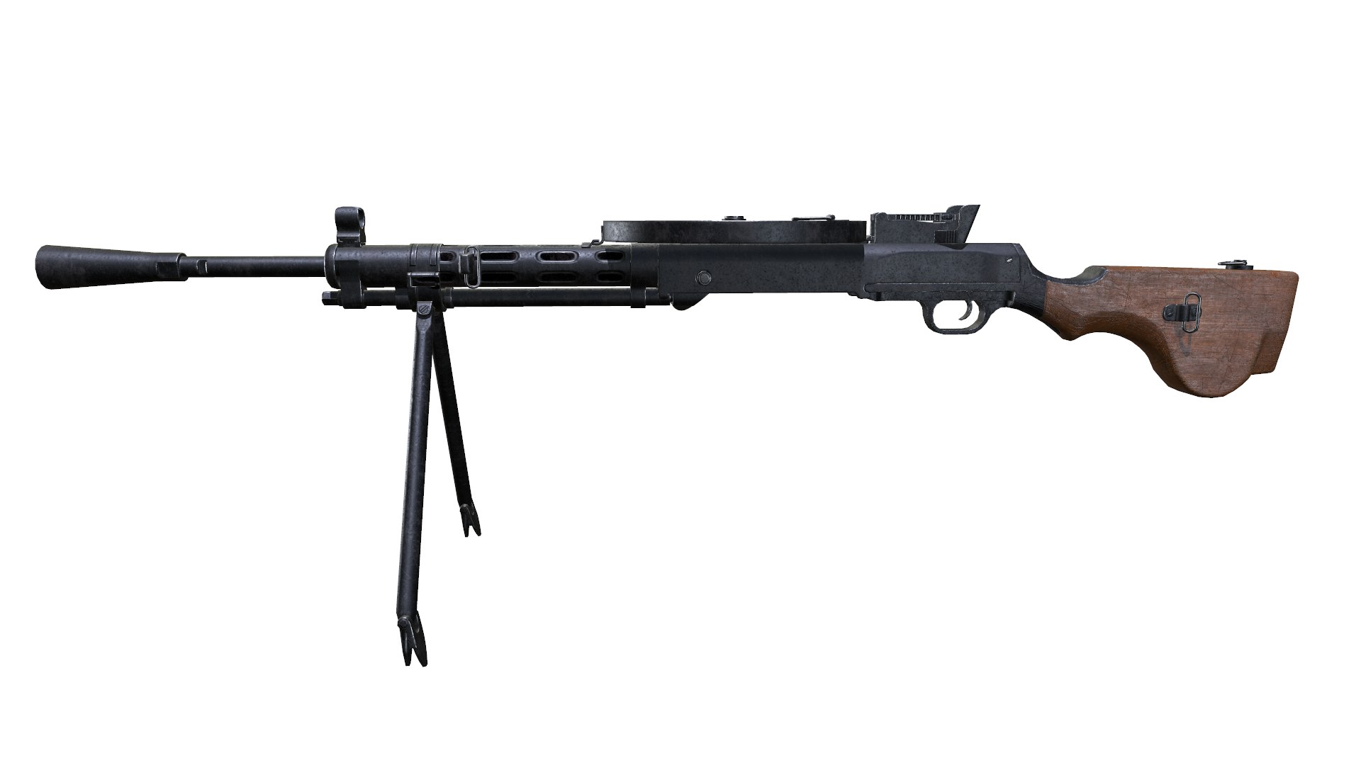 Degtyaryov Machine Gun DP-27 3D Model - TurboSquid 1937238