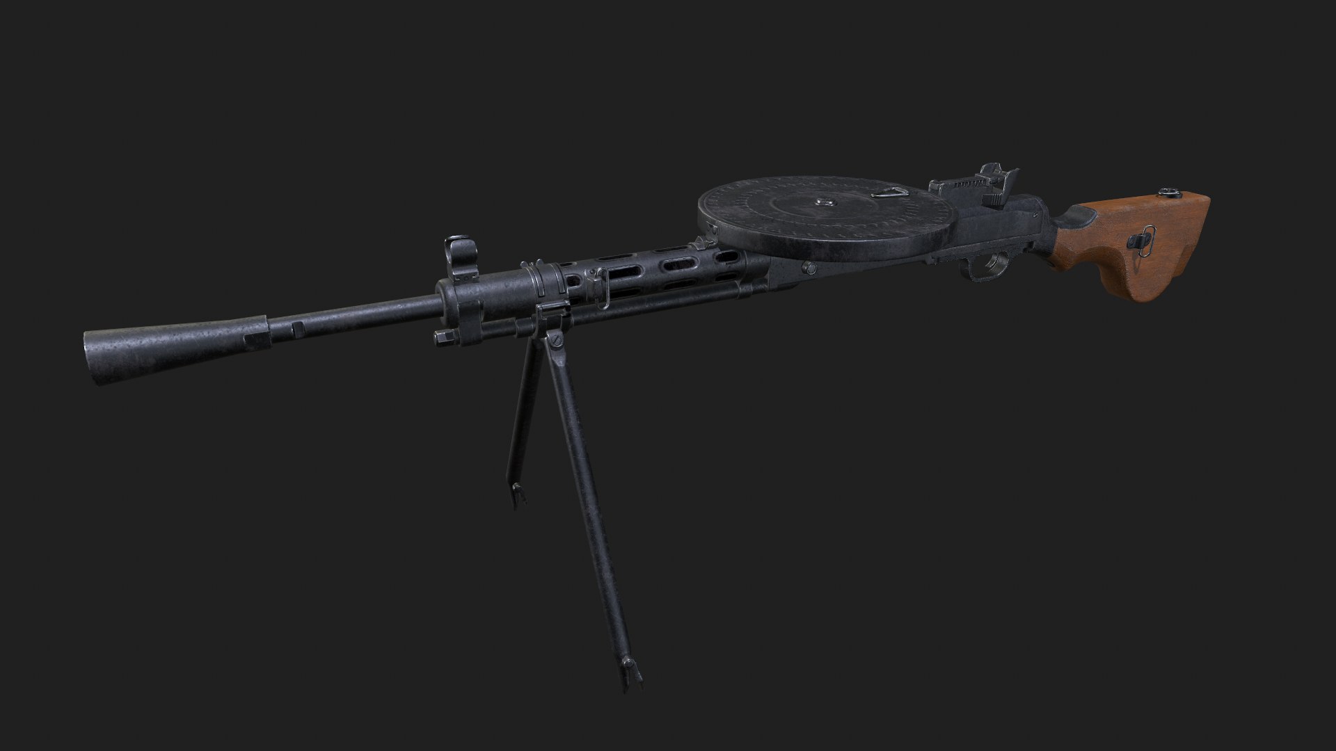 modelo 3d Degtyaryov Machine Gun DP-27 - TurboSquid 1937238