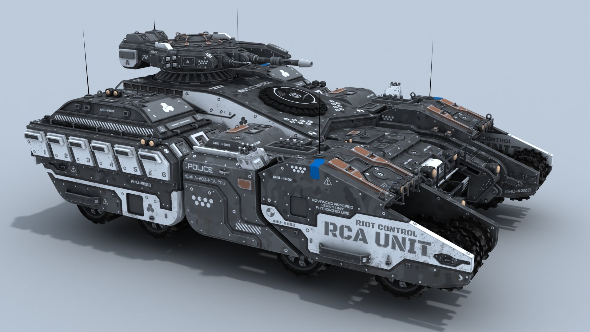 3D Cyberpunk Tank Model - TurboSquid 2309042