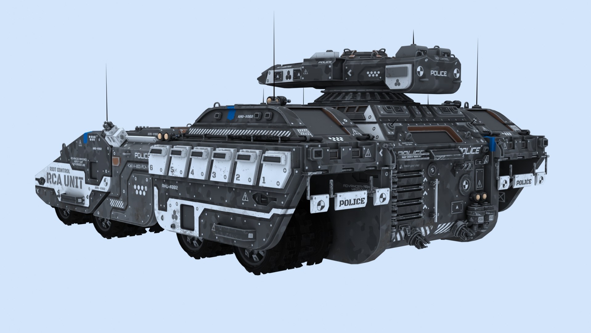 3D Cyberpunk Tank Model - TurboSquid 2309042