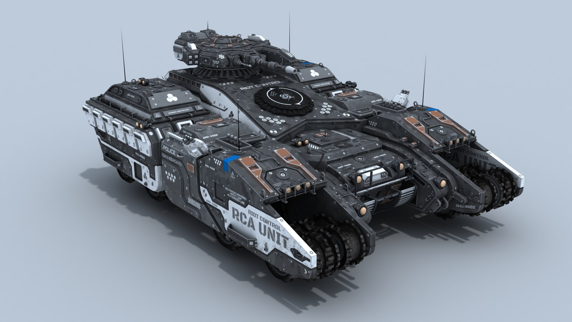 3D Cyberpunk Tank Model - TurboSquid 2309042