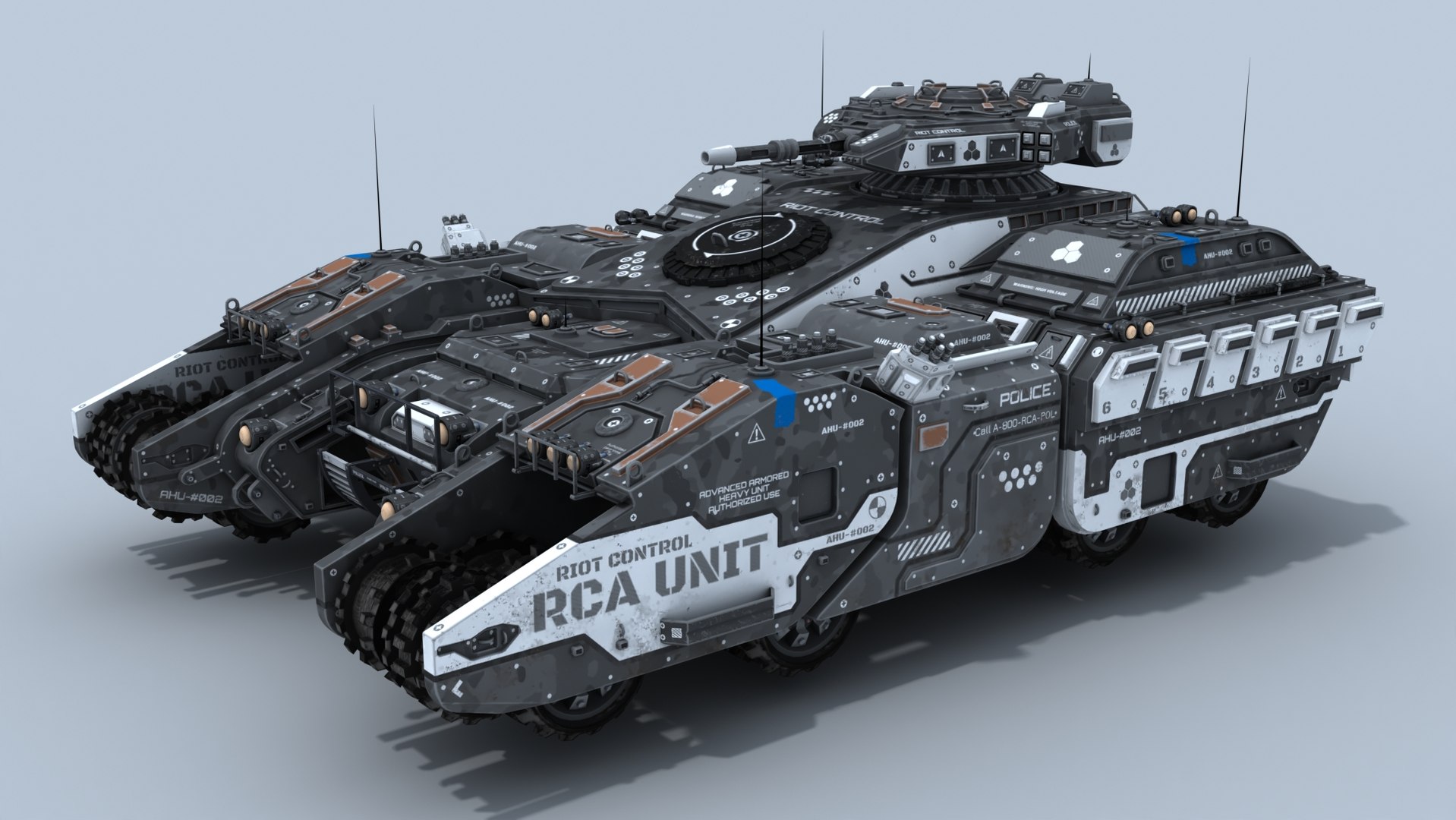 3D Cyberpunk Tank Model - TurboSquid 2309042