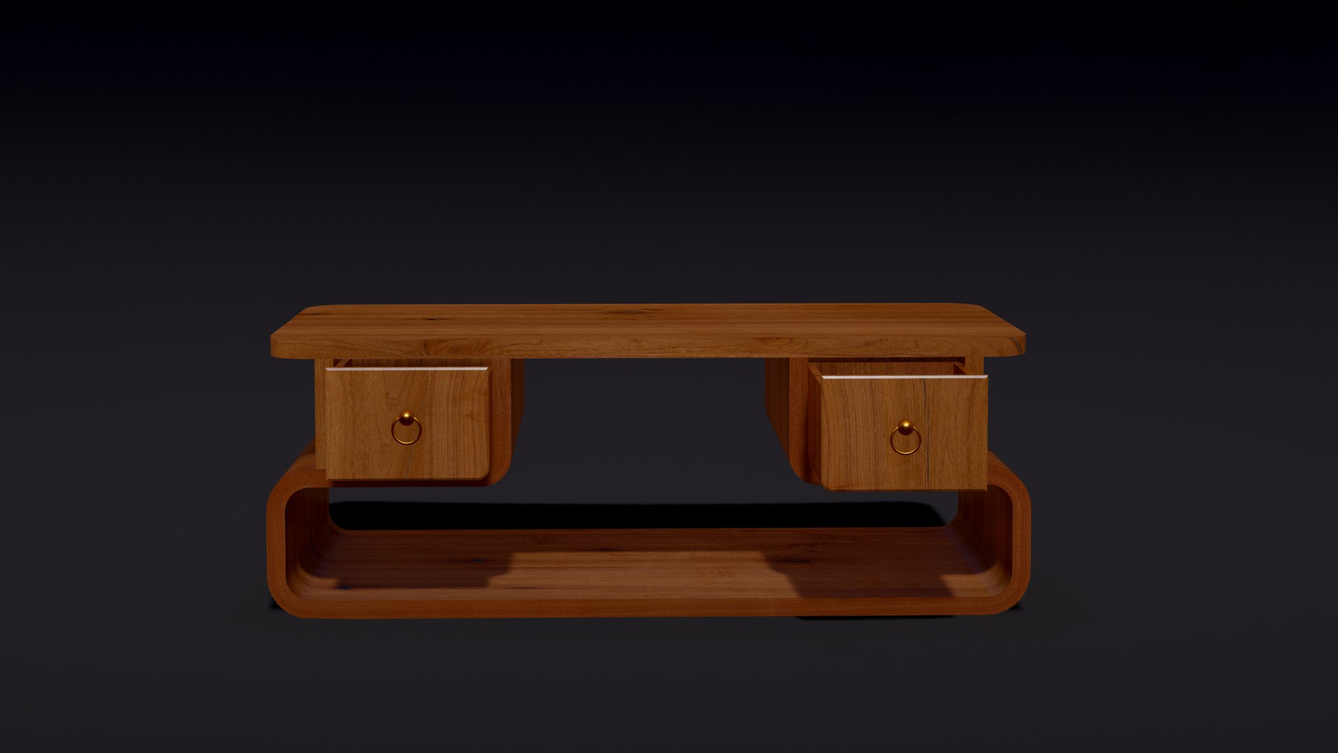 3D Wooden Coffee Table - TurboSquid 1905717