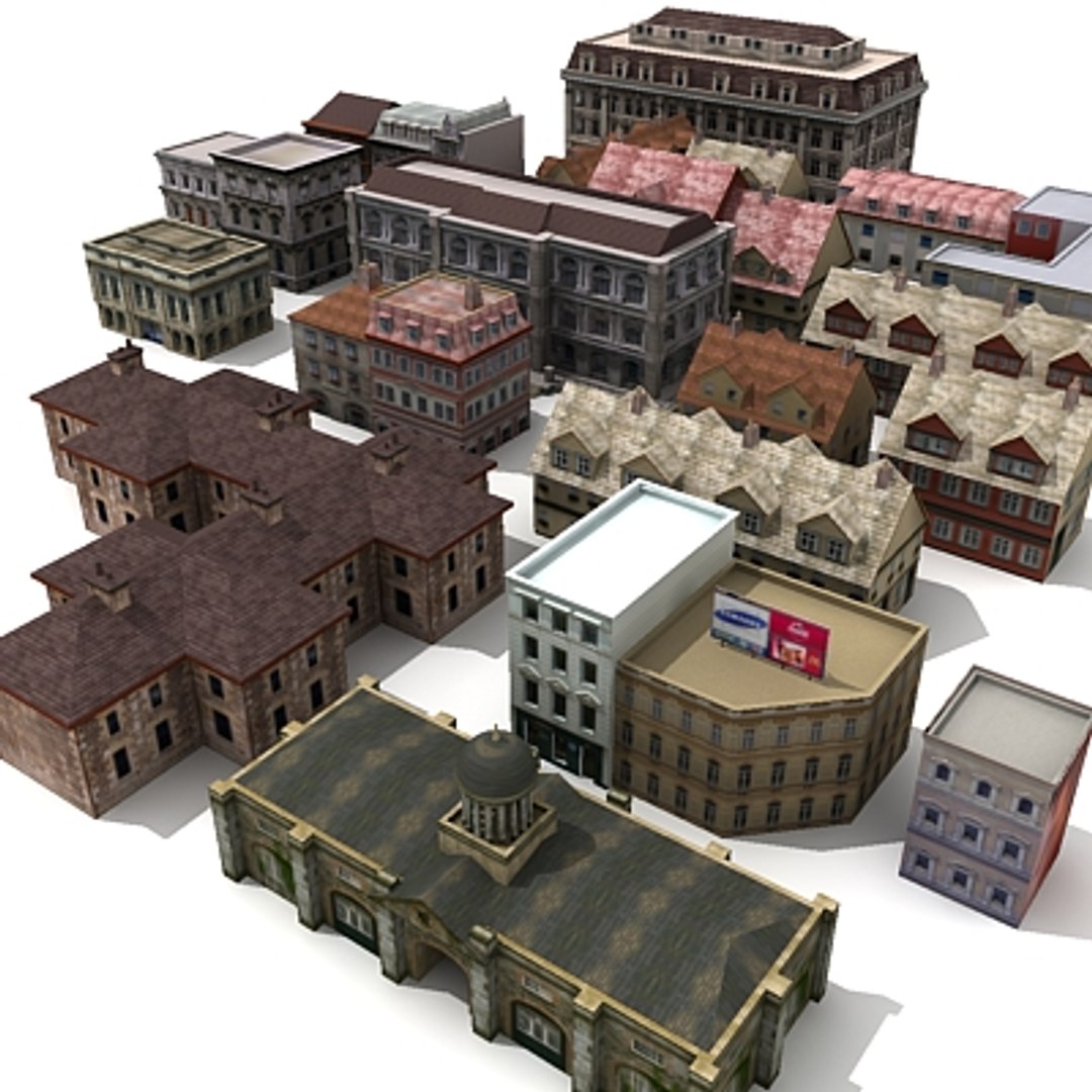 3d buildings model