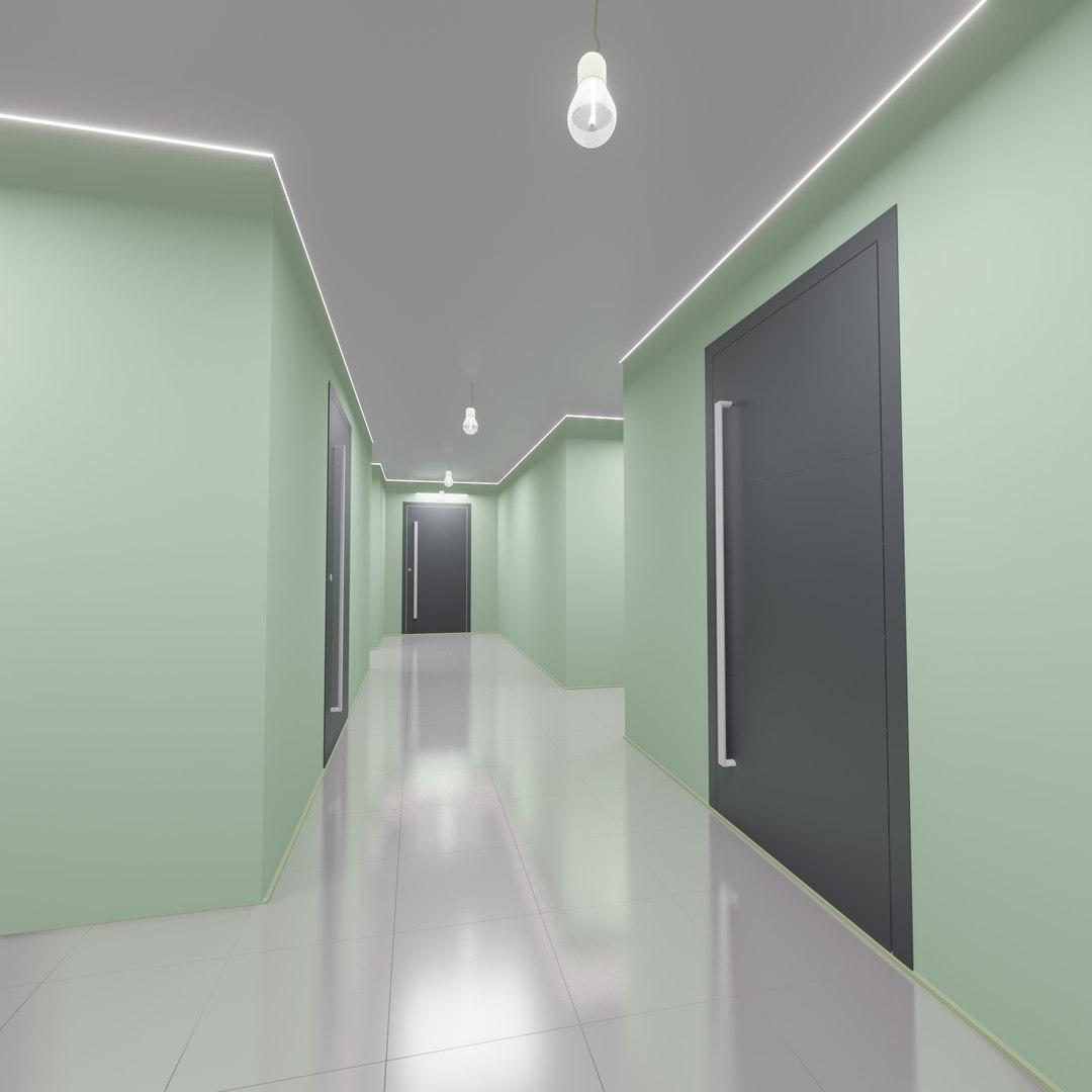 3D Hallway 02 Model - TurboSquid 1889229