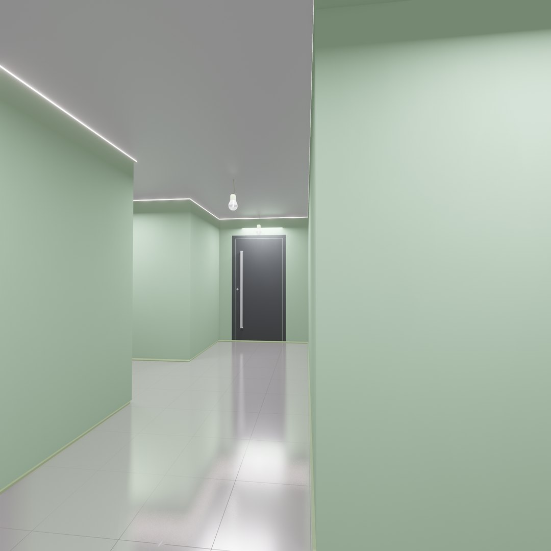 3D Hallway 02 Model - TurboSquid 1889229