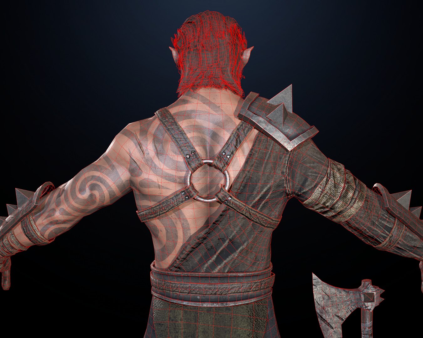 Elf Barbarian 3D Model - TurboSquid 1609650