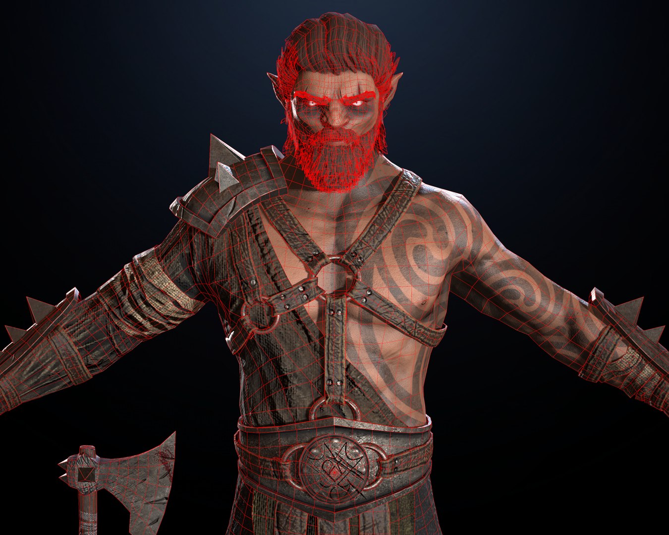 Elf Barbarian 3D Model - TurboSquid 1609650