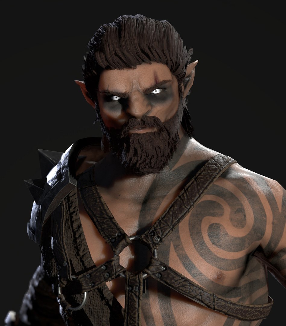 Elf Barbarian 3D Model - TurboSquid 1609650