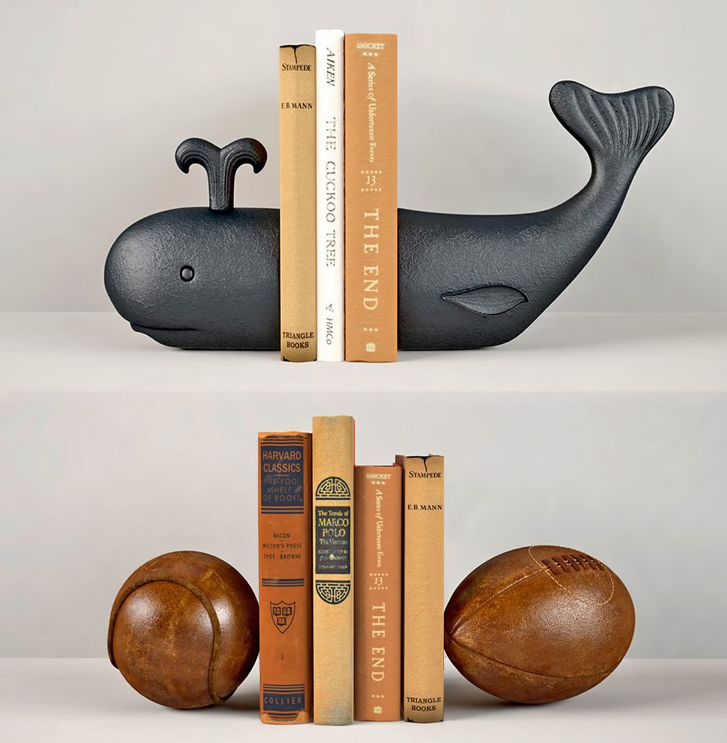 Bookends Whale Balls Vintage 3D Model - TurboSquid 1656991