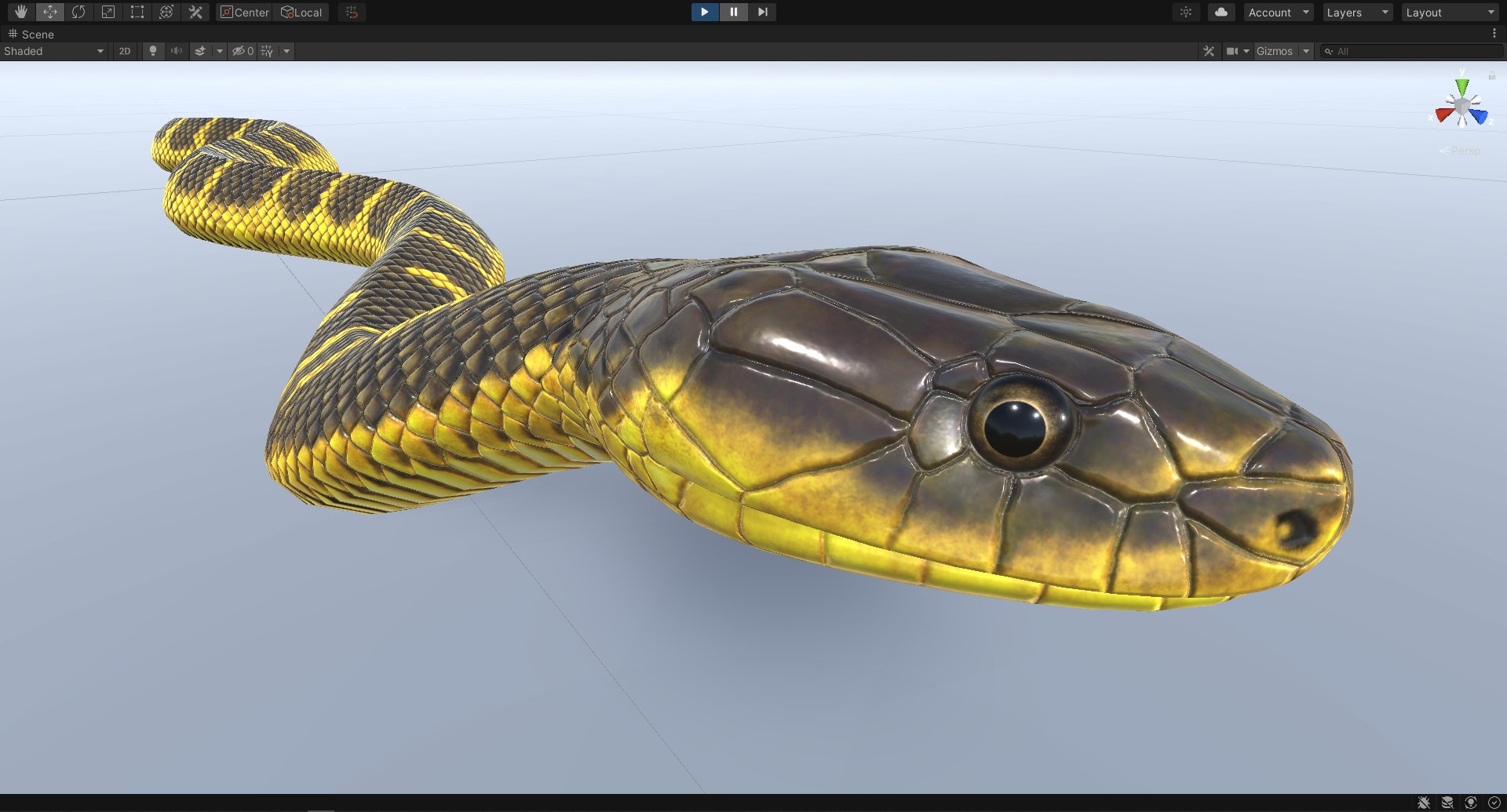 Animated Tiger Snake 3D - TurboSquid 1950279