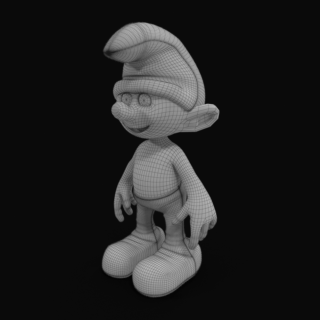 clumsy modeled 3d model