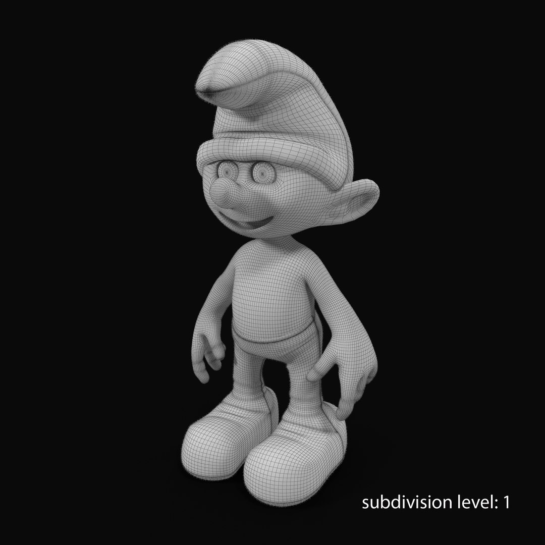 clumsy modeled 3d model