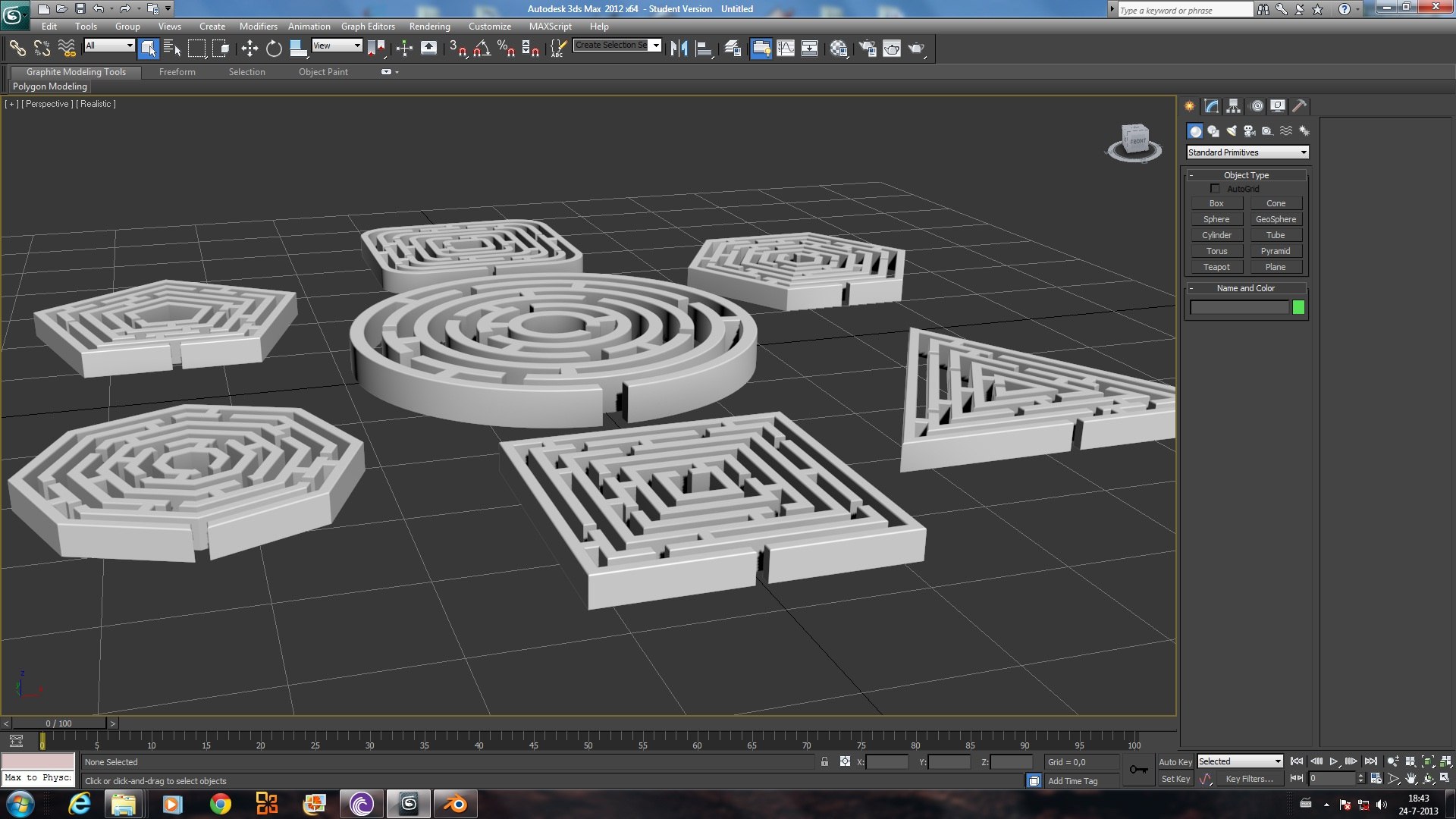 3d model mazes labyrinths