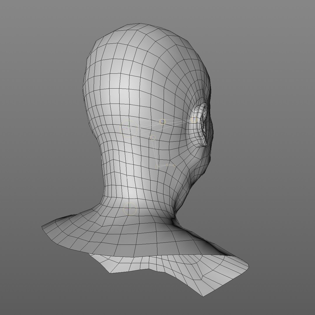 Realistic head base mesh 3D model - TurboSquid 1438811