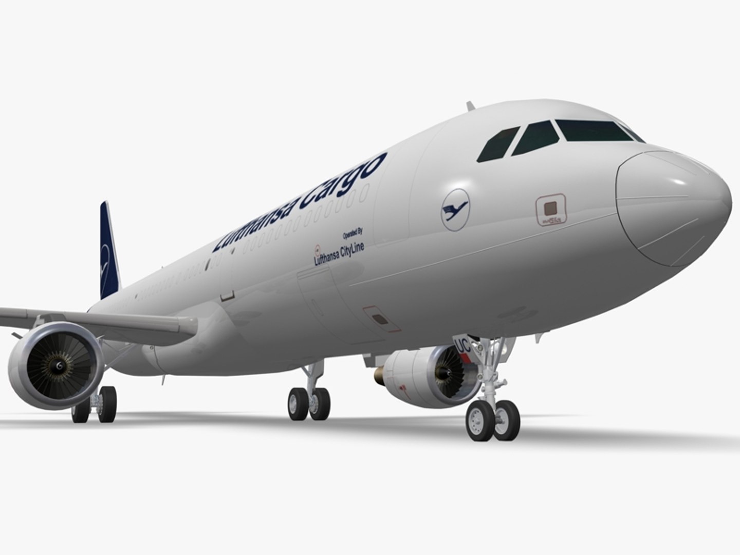 Airbus A321-211P2F Lufthansa Cargo 3D model - TurboSquid 1849060