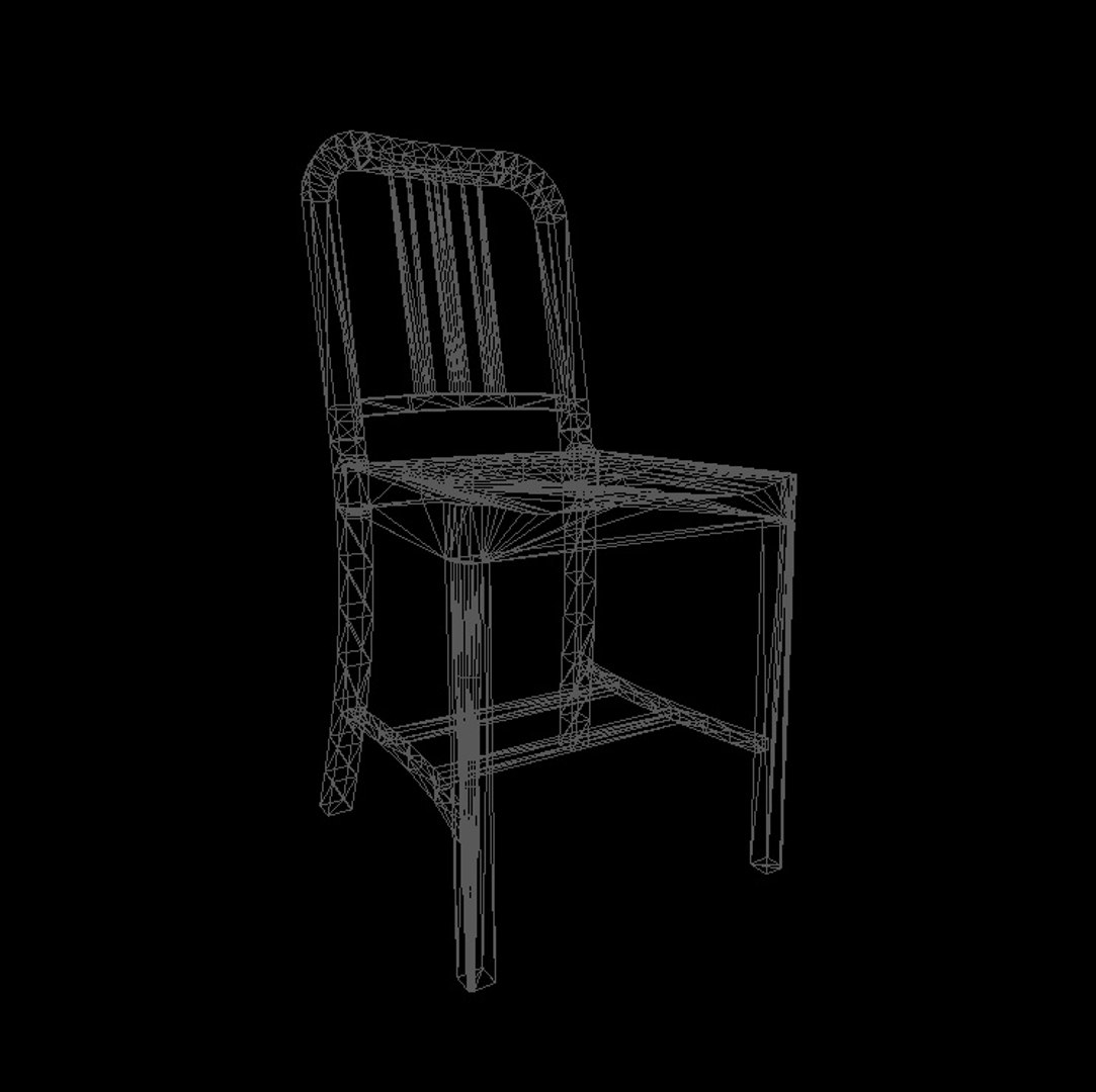 Navy Chair 3d Model