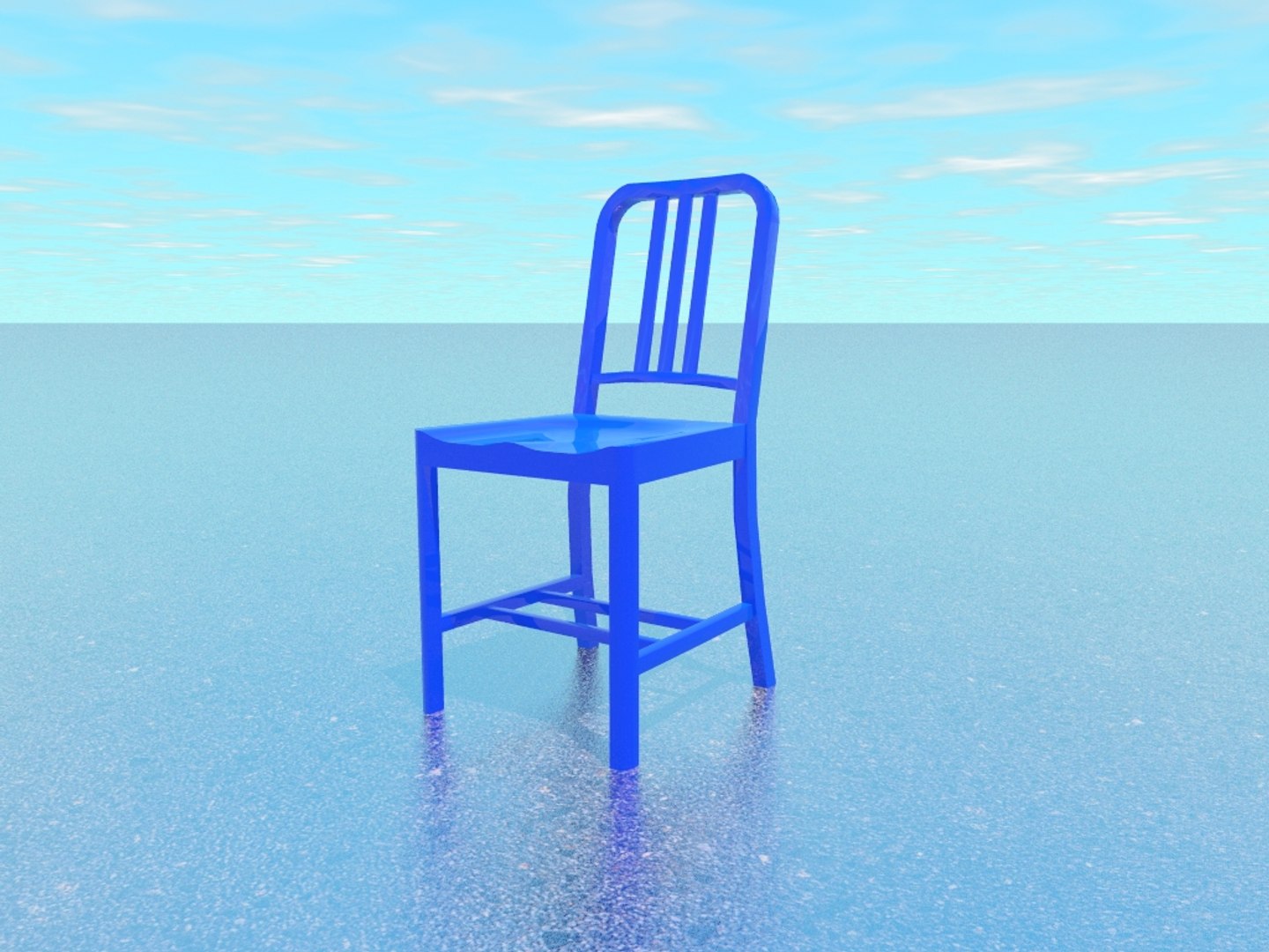 Navy Chair 3d Model