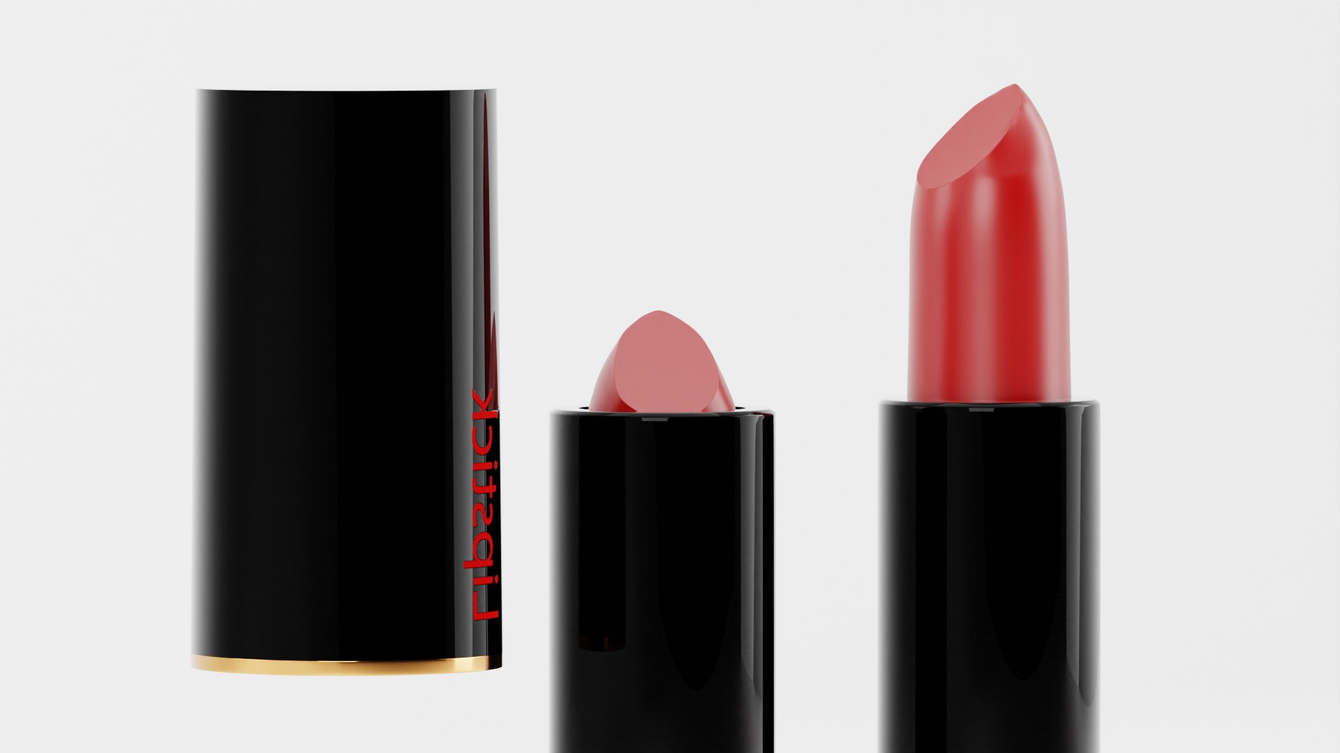 3D Red Lipstick Round model - TurboSquid 2174462
