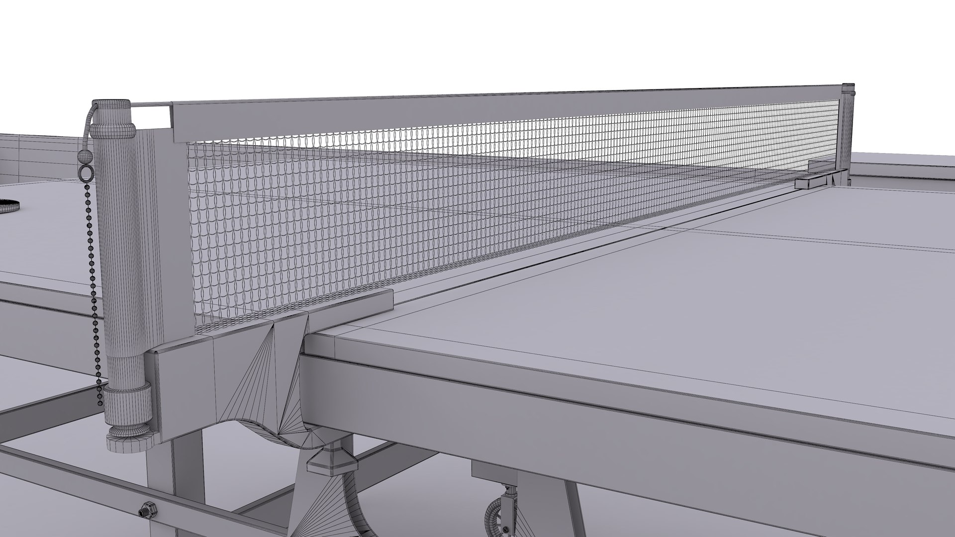 Table Tennis Court 3D Model - TurboSquid 2097906