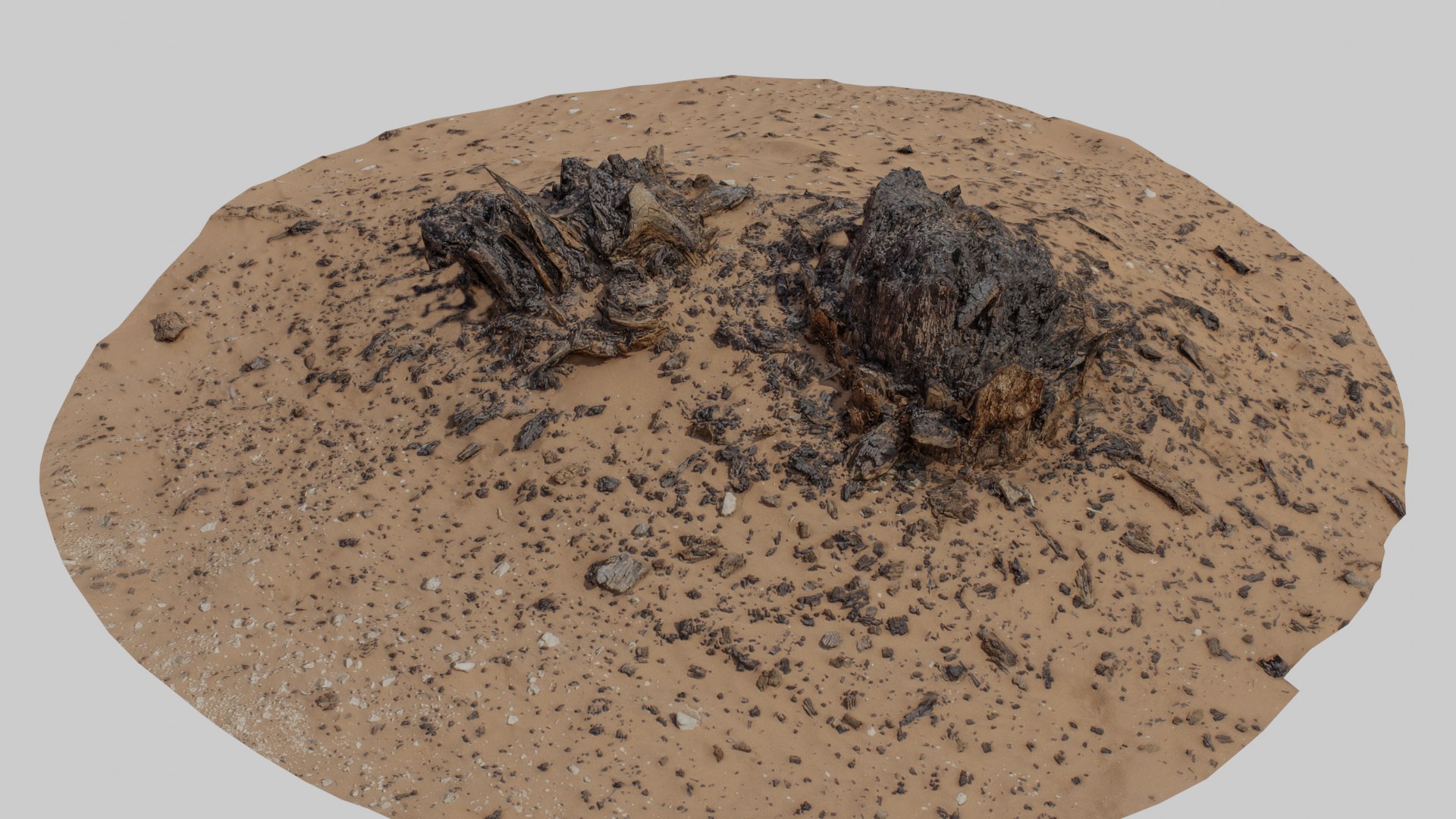 Dry Tree Stump 02 - Scan 3D Model - TurboSquid 2041713