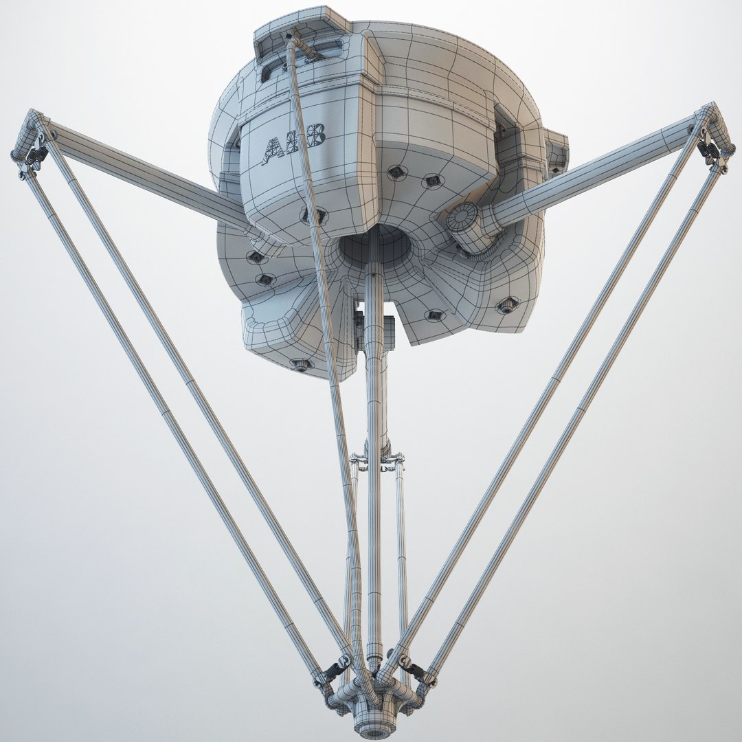 Abb Irb 360 Industrial Robot 3d Model