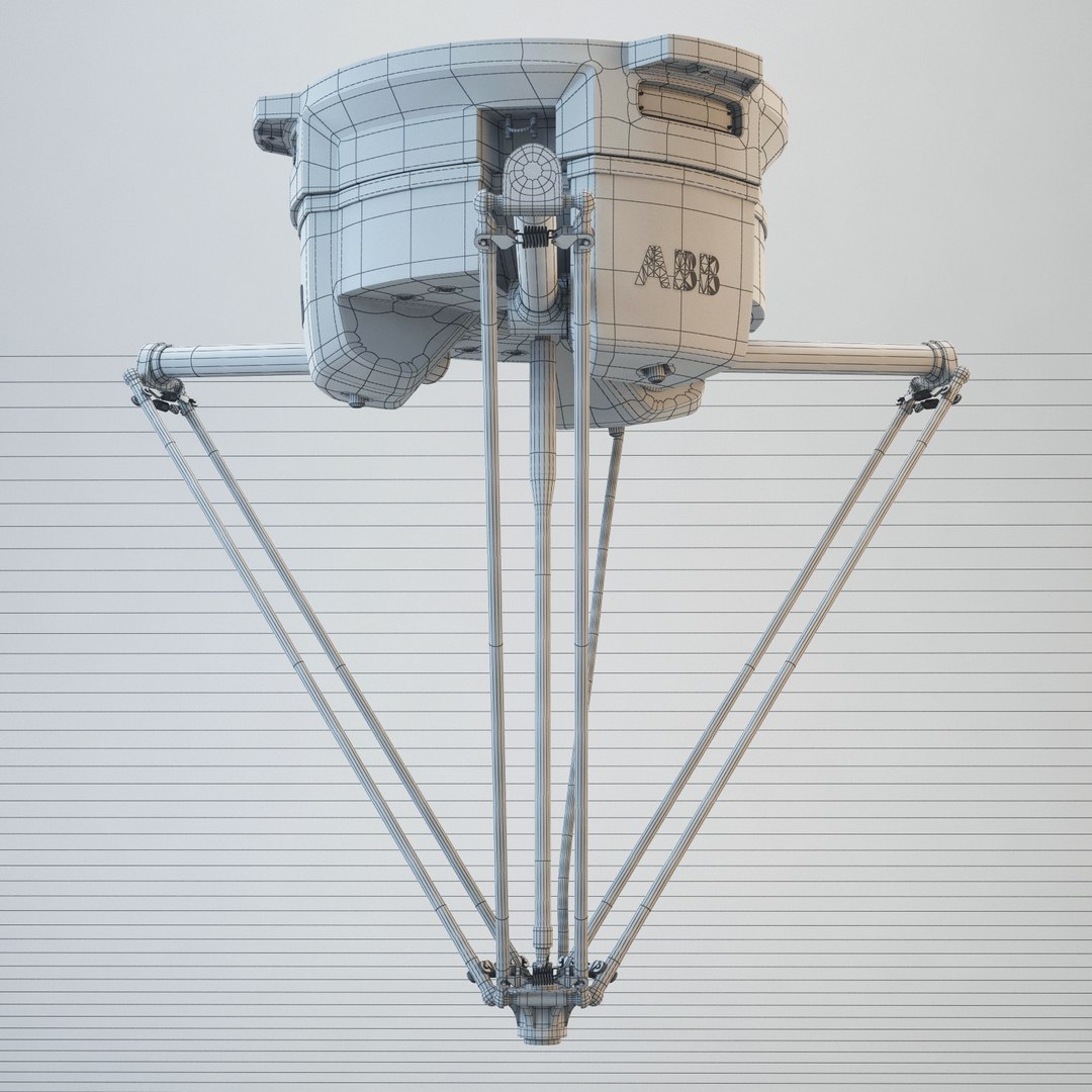 Abb Irb 360 Industrial Robot 3d Model