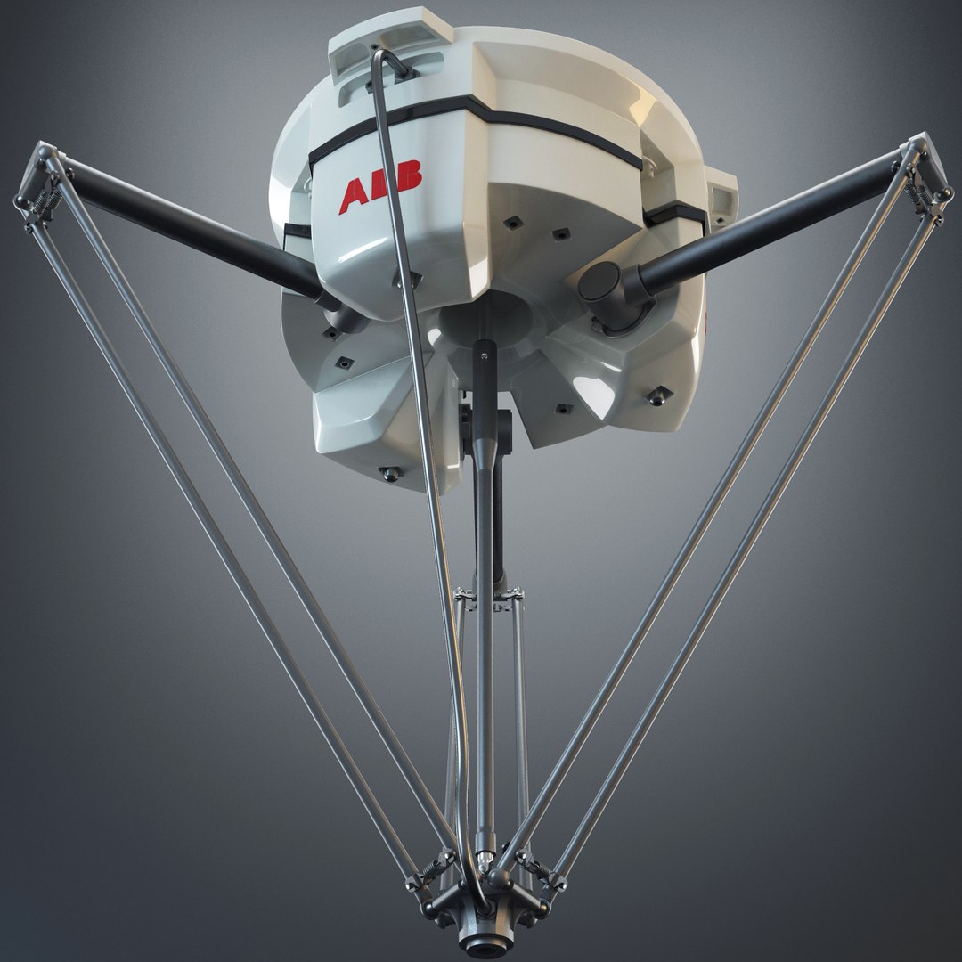 Abb Irb 360 Industrial Robot 3d Model