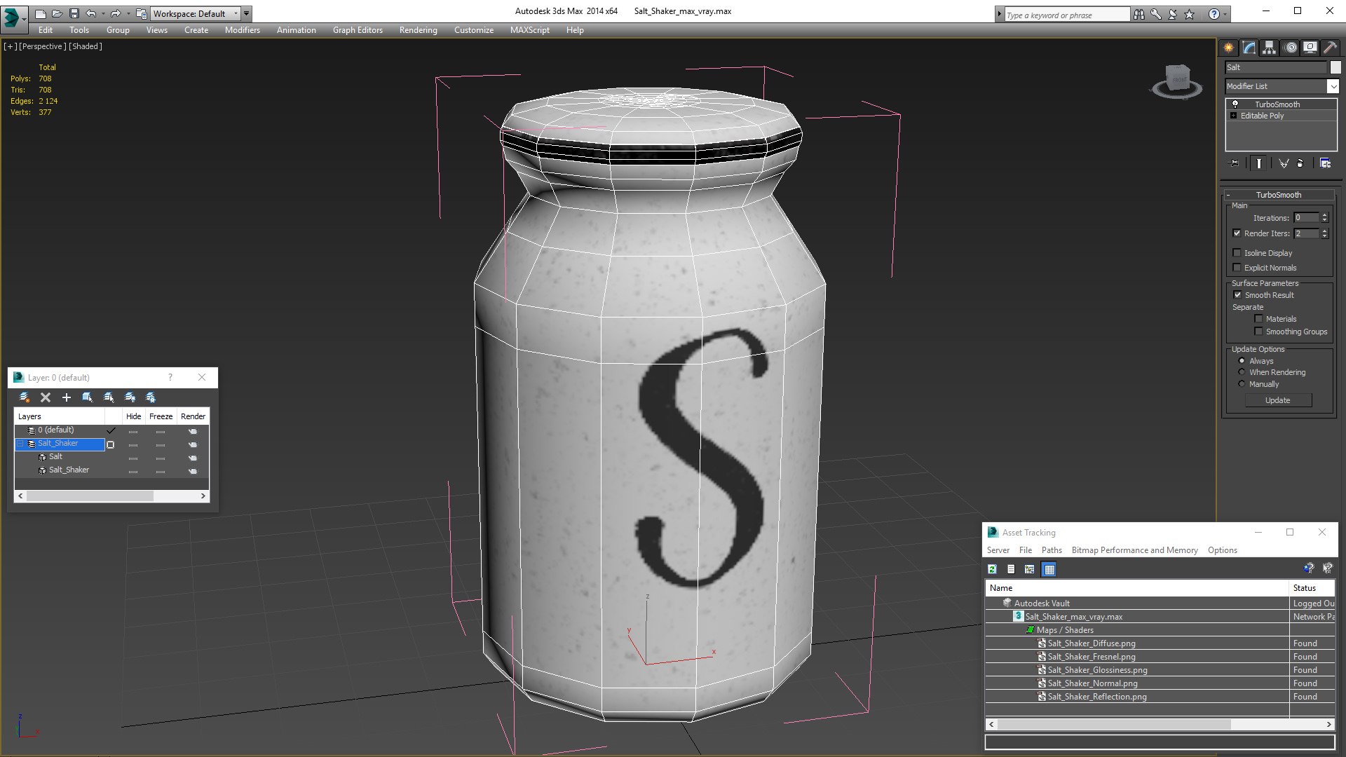 3D Salt Shaker model - TurboSquid 1821678
