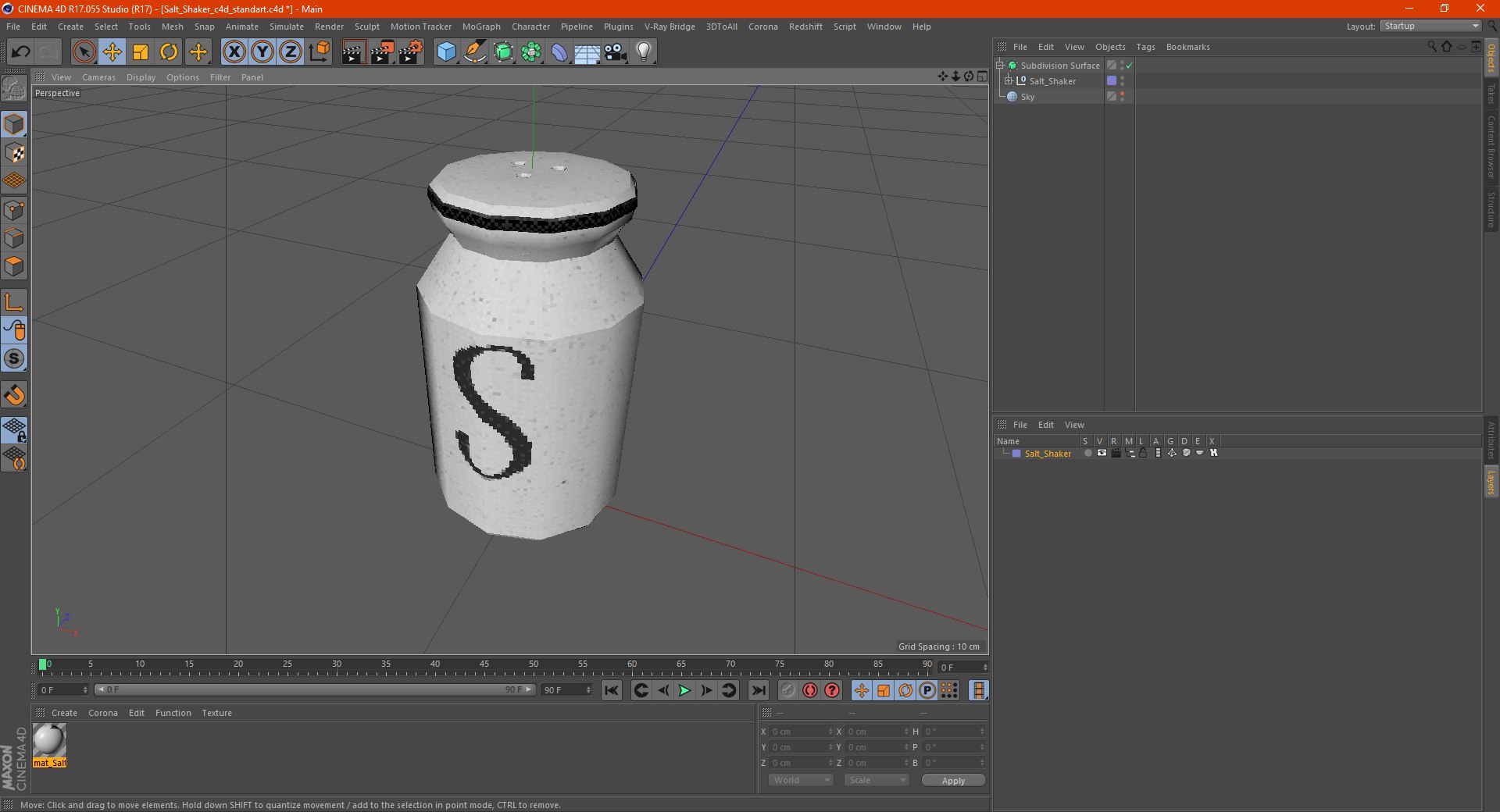 3D Salt Shaker model - TurboSquid 1821678