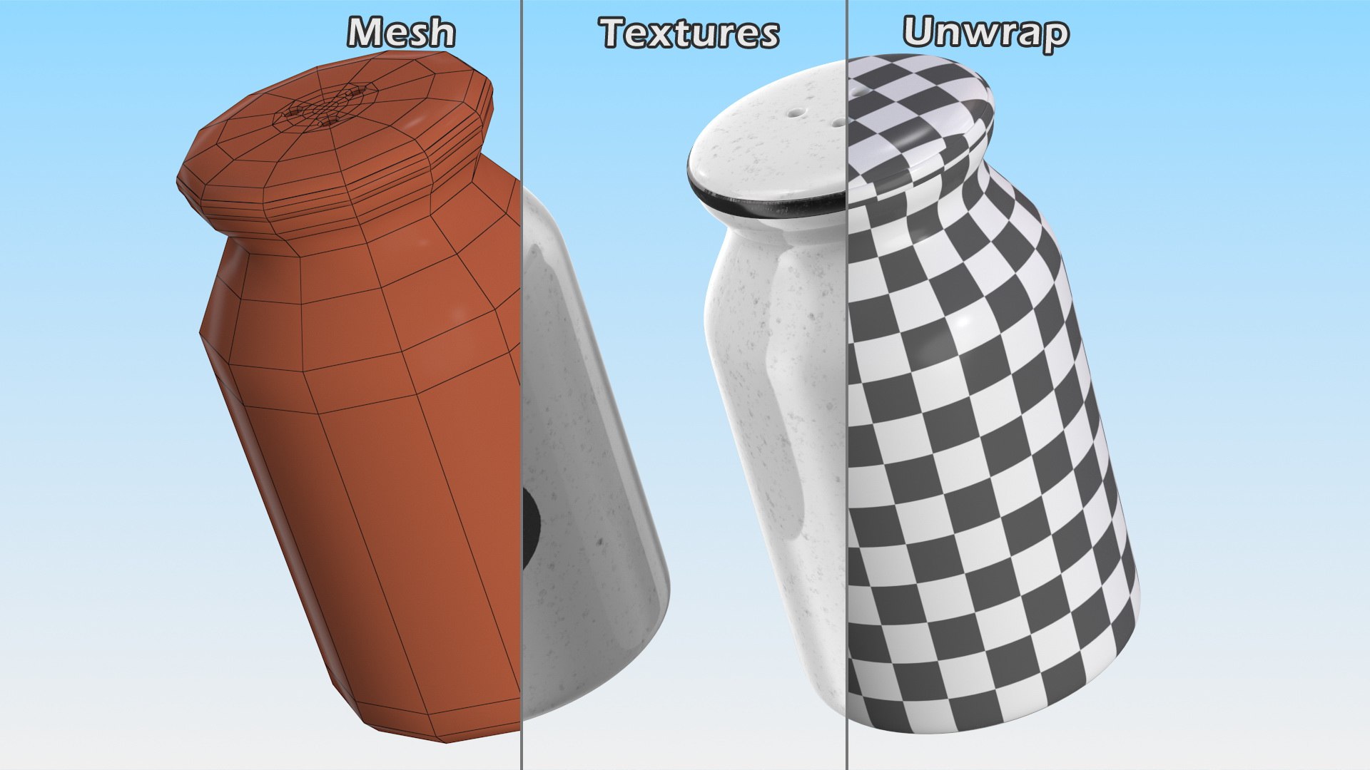 3D Salt Shaker model - TurboSquid 1821678