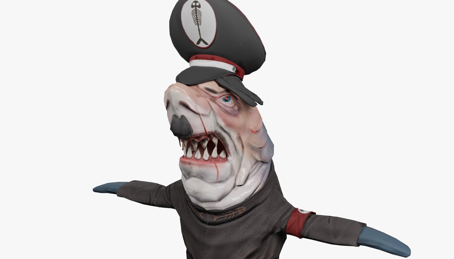 3D Shark Hitler Model - TurboSquid 1188193