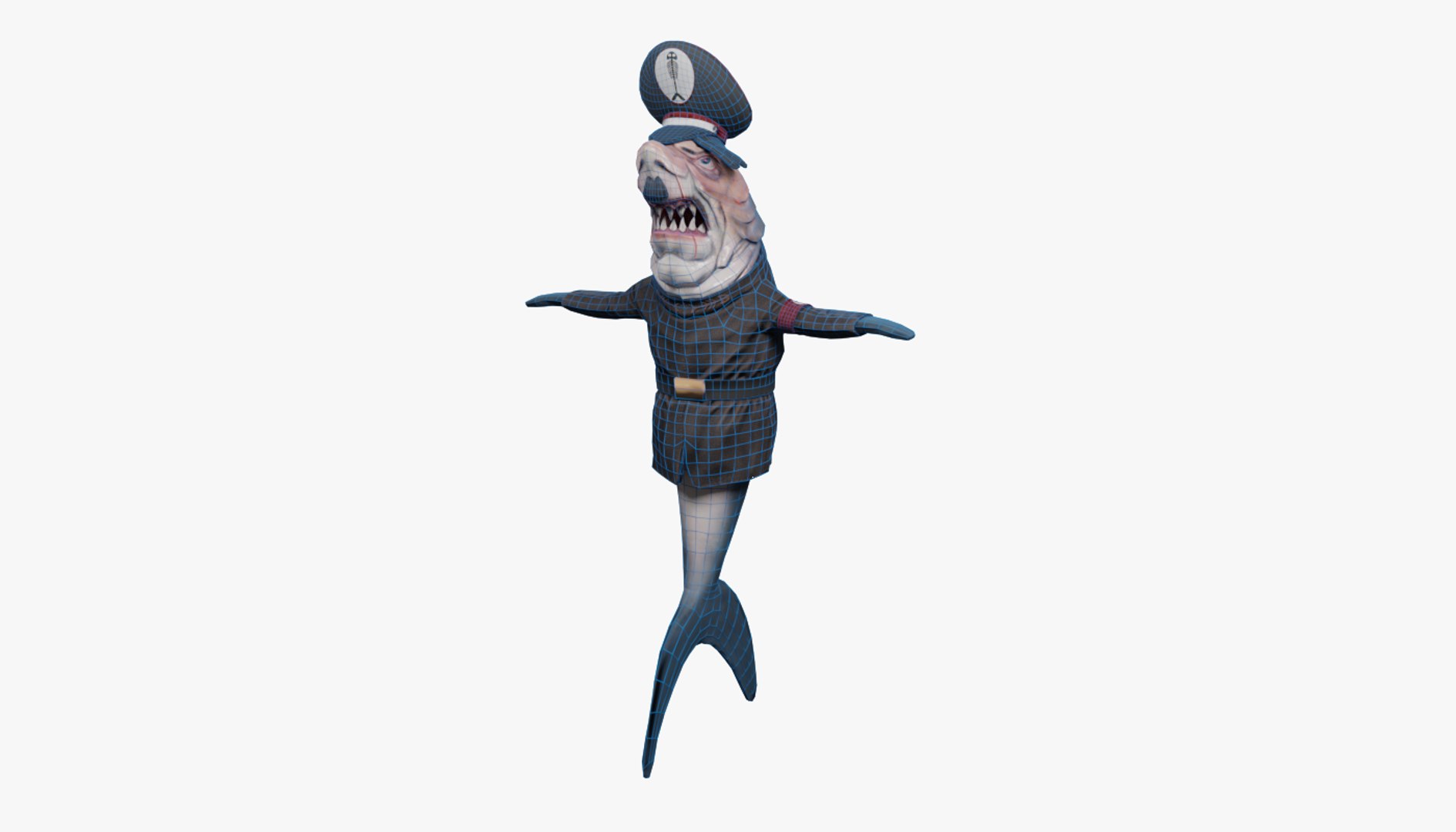 3D Shark Hitler Model - TurboSquid 1188193