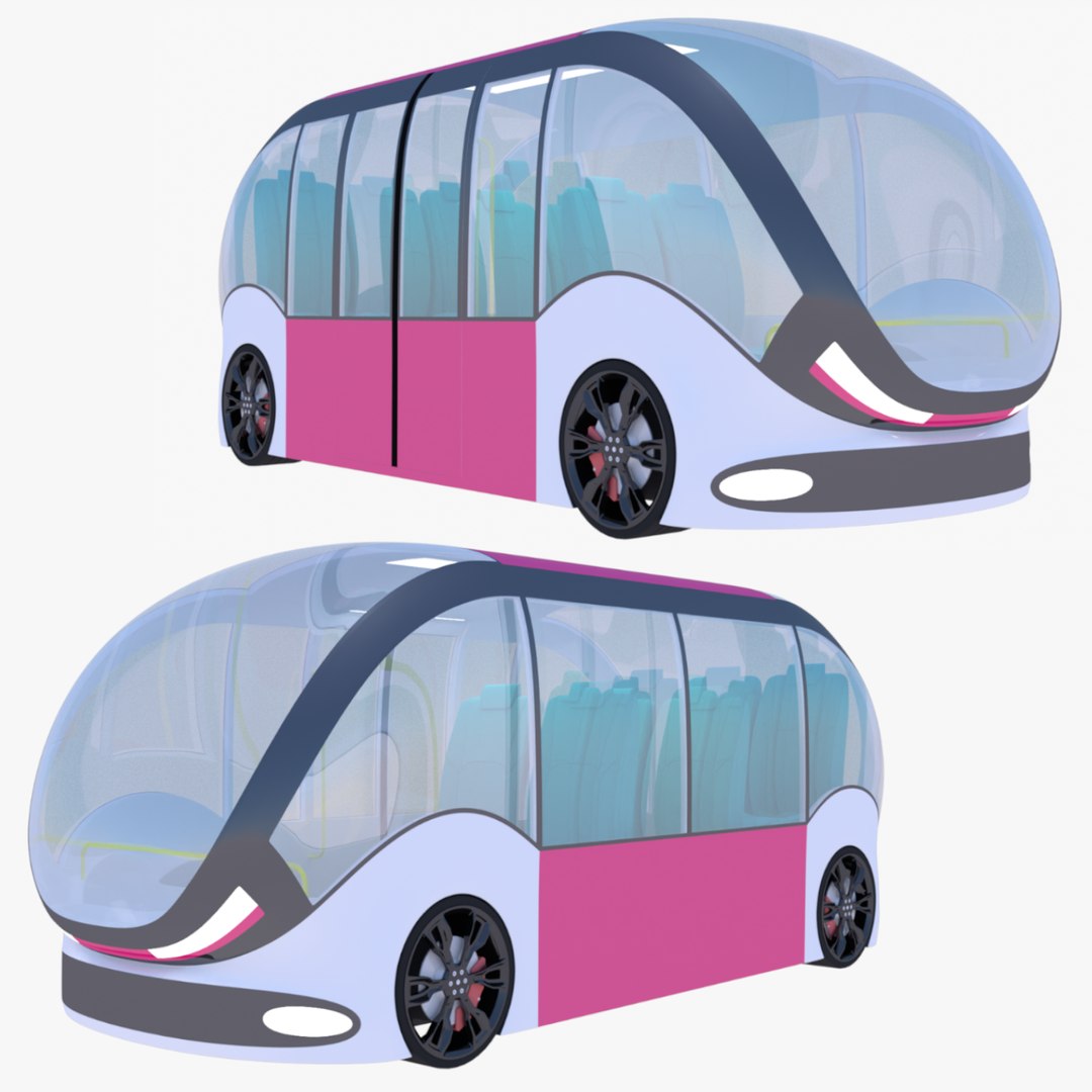 Shuttle minibus concept 2023 model - TurboSquid 2057796