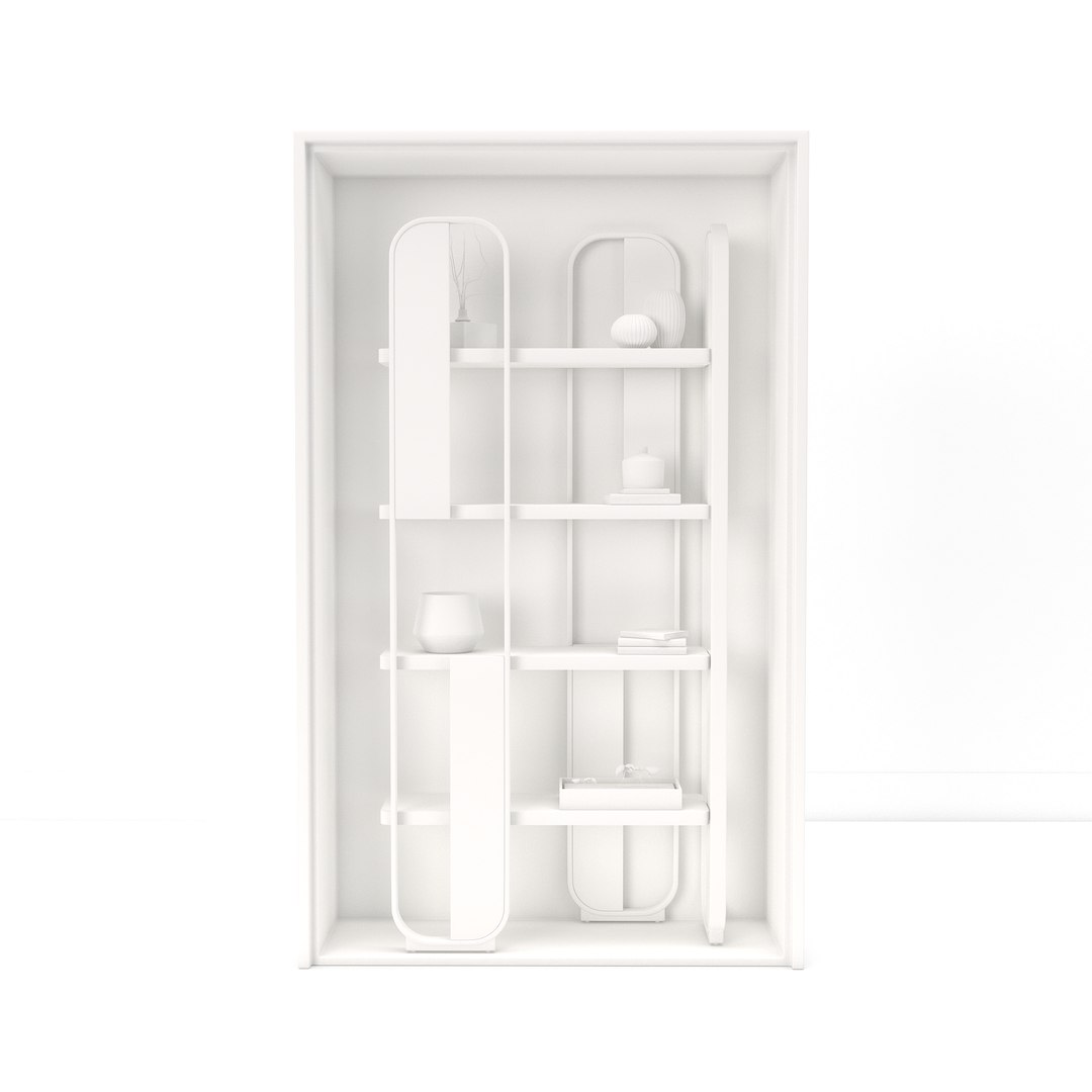 Shelf with Decor 3D - TurboSquid 1855107