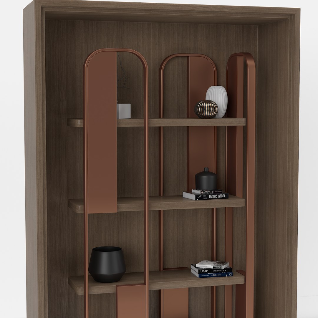 Shelf with Decor 3D - TurboSquid 1855107
