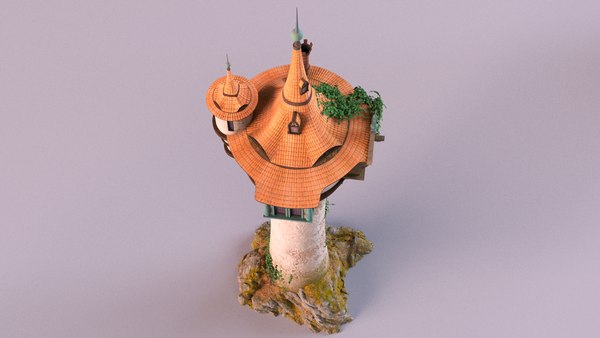 modelo 3d Torre del Castillo de Rapunzel - TurboSquid 2144489
