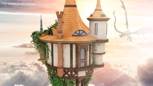 Torre do Castelo Rapunzel Modelo 3D - TurboSquid 2144489