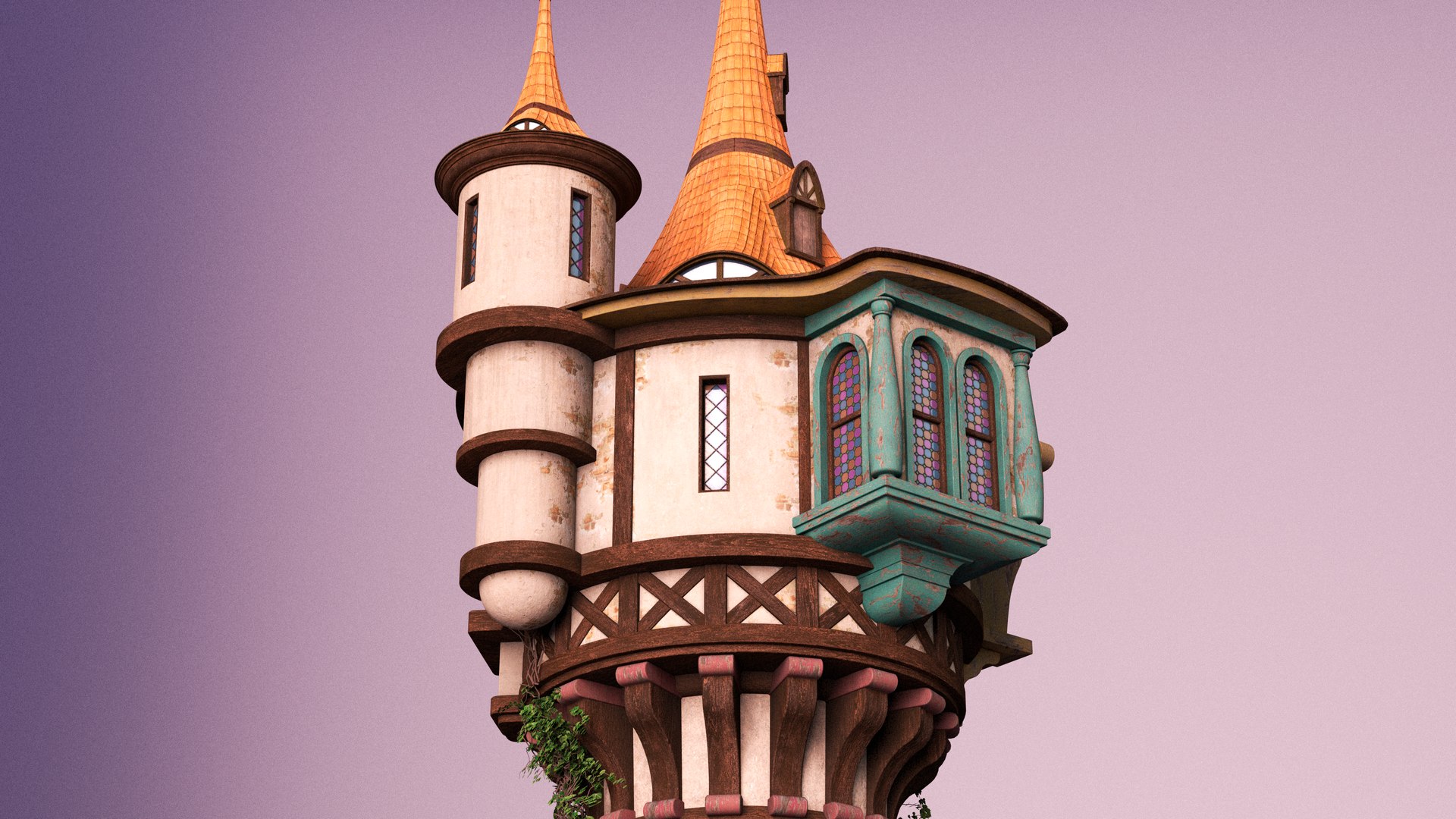 Rapunzel Castle Tower 3D Model - TurboSquid 2144489